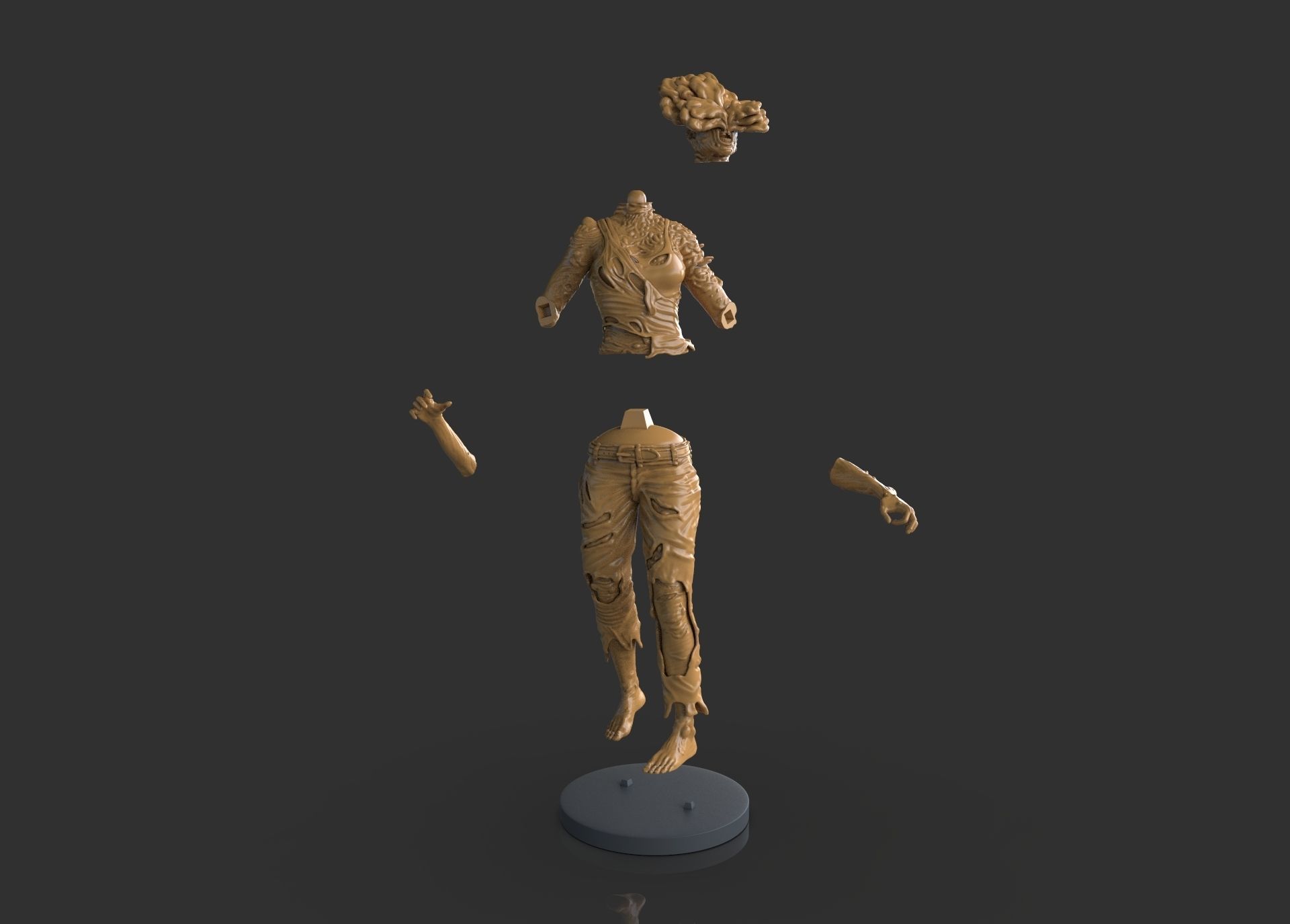 Female Clicker Sculpture 3D model 3D printable | CGTrader