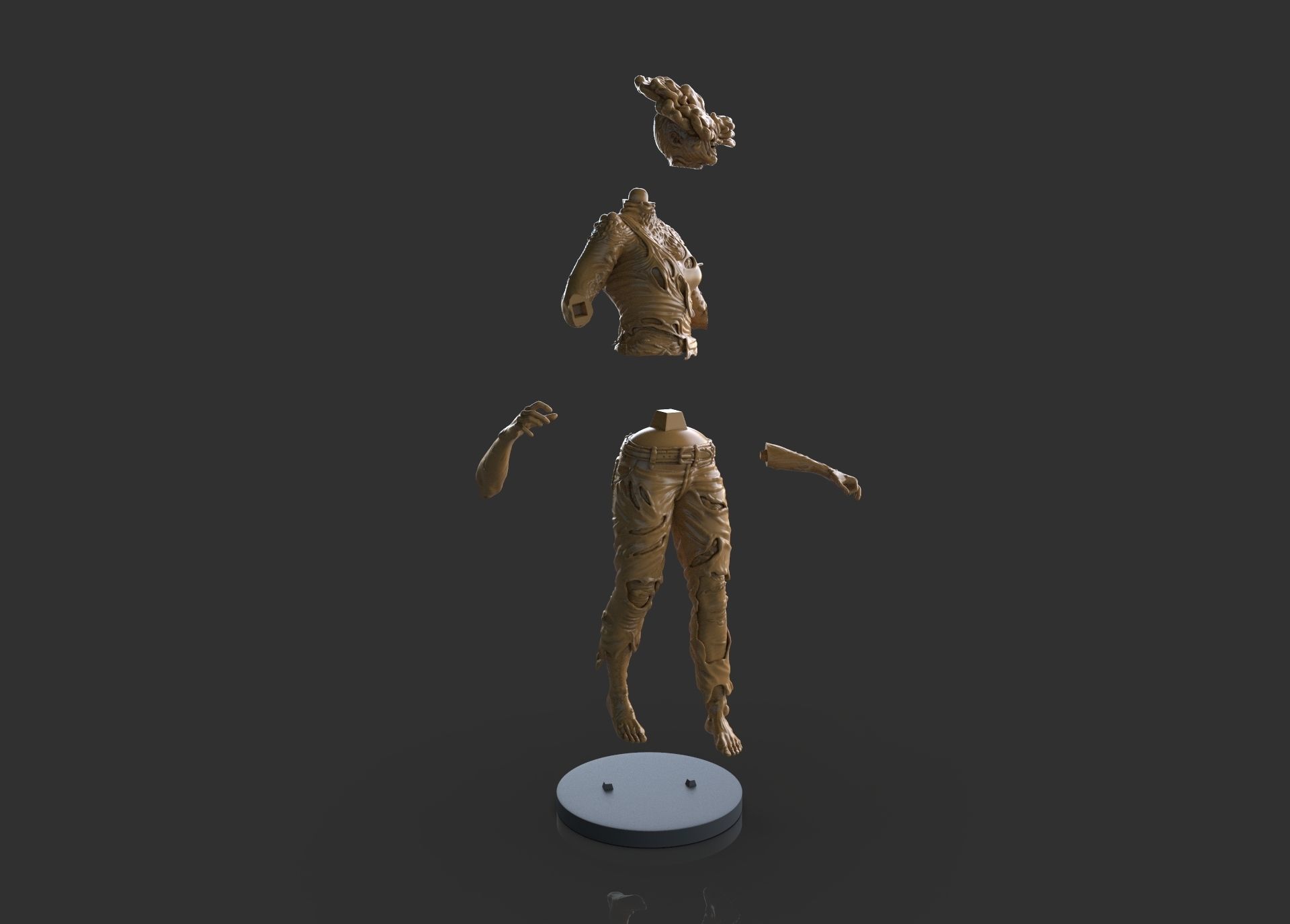 Female Clicker Sculpture 3D model 3D printable | CGTrader