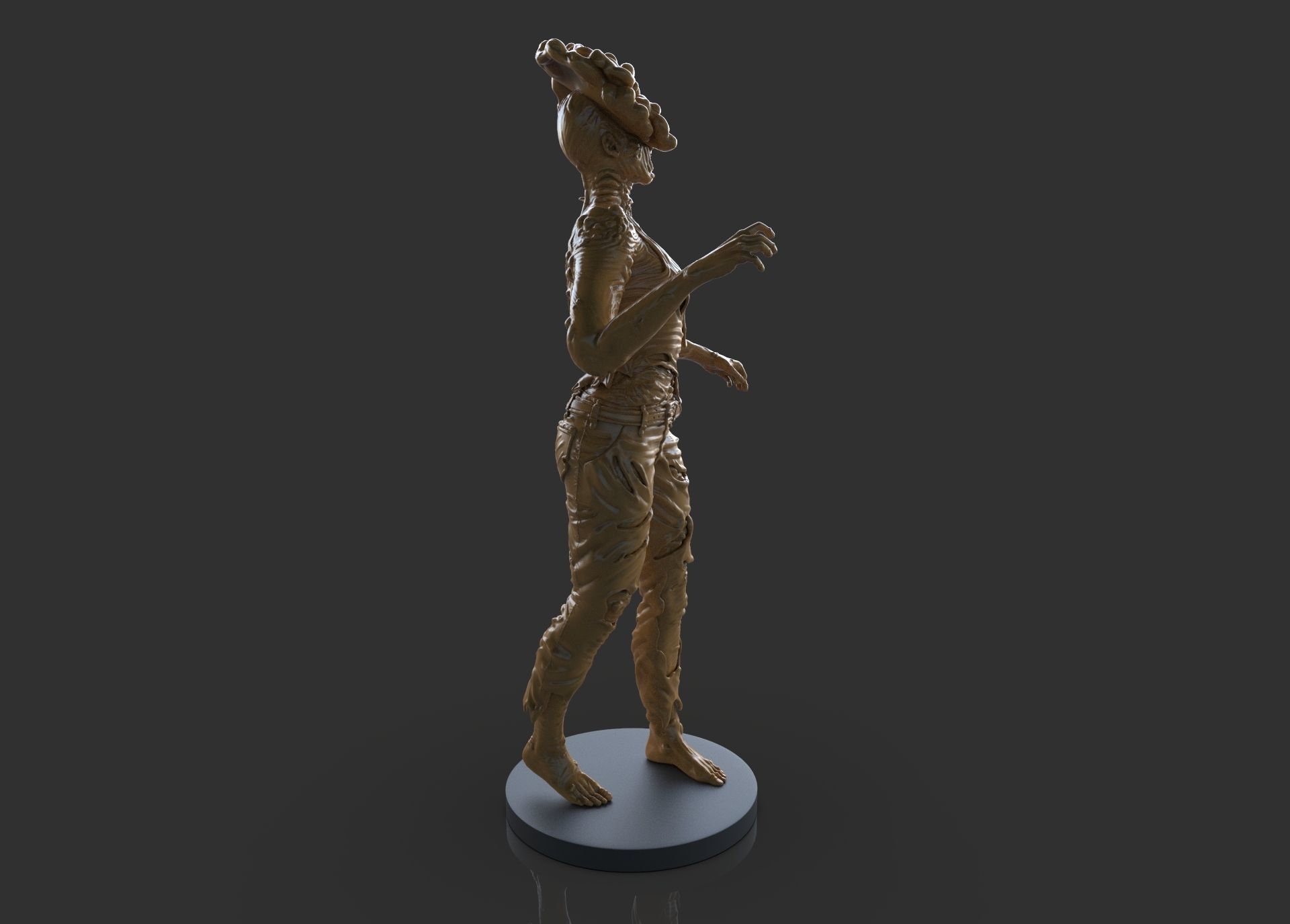 Female Clicker Sculpture 3D model 3D printable | CGTrader