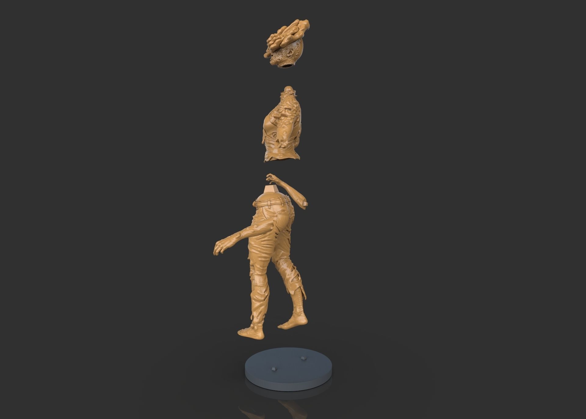 Female Clicker Sculpture 3D model 3D printable | CGTrader