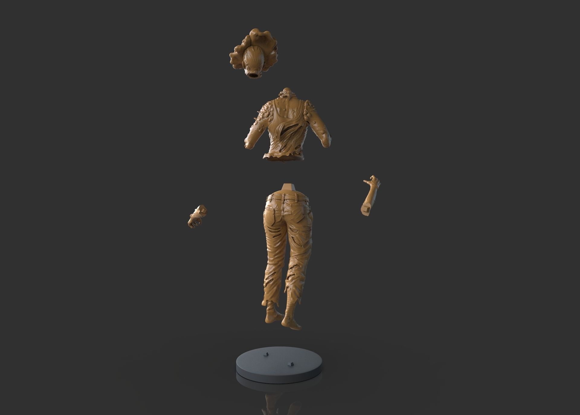 Female Clicker Sculpture 3D model 3D printable | CGTrader