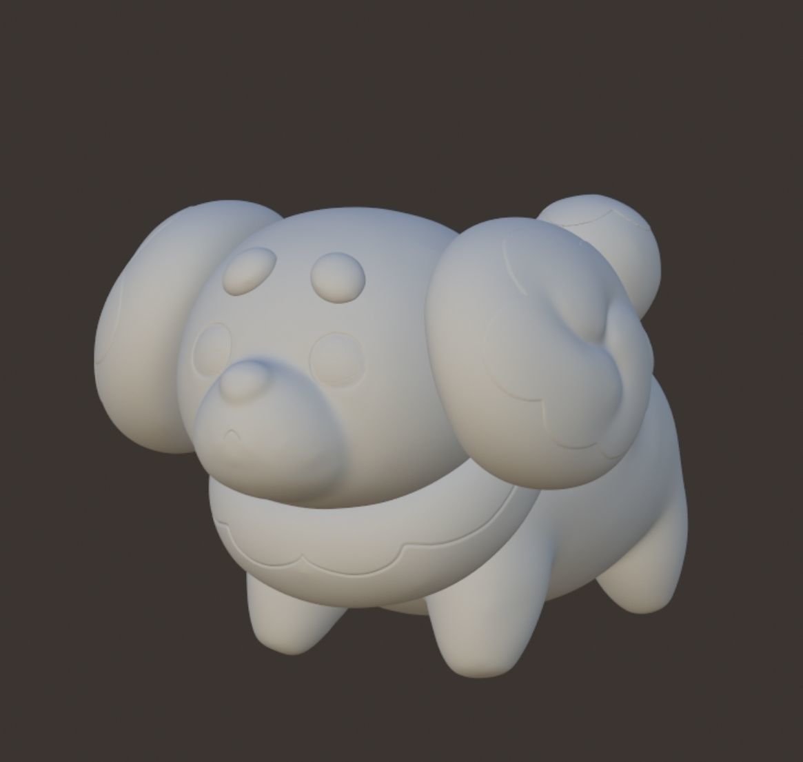 Fidough Pokemon 3D model 3D printable | CGTrader