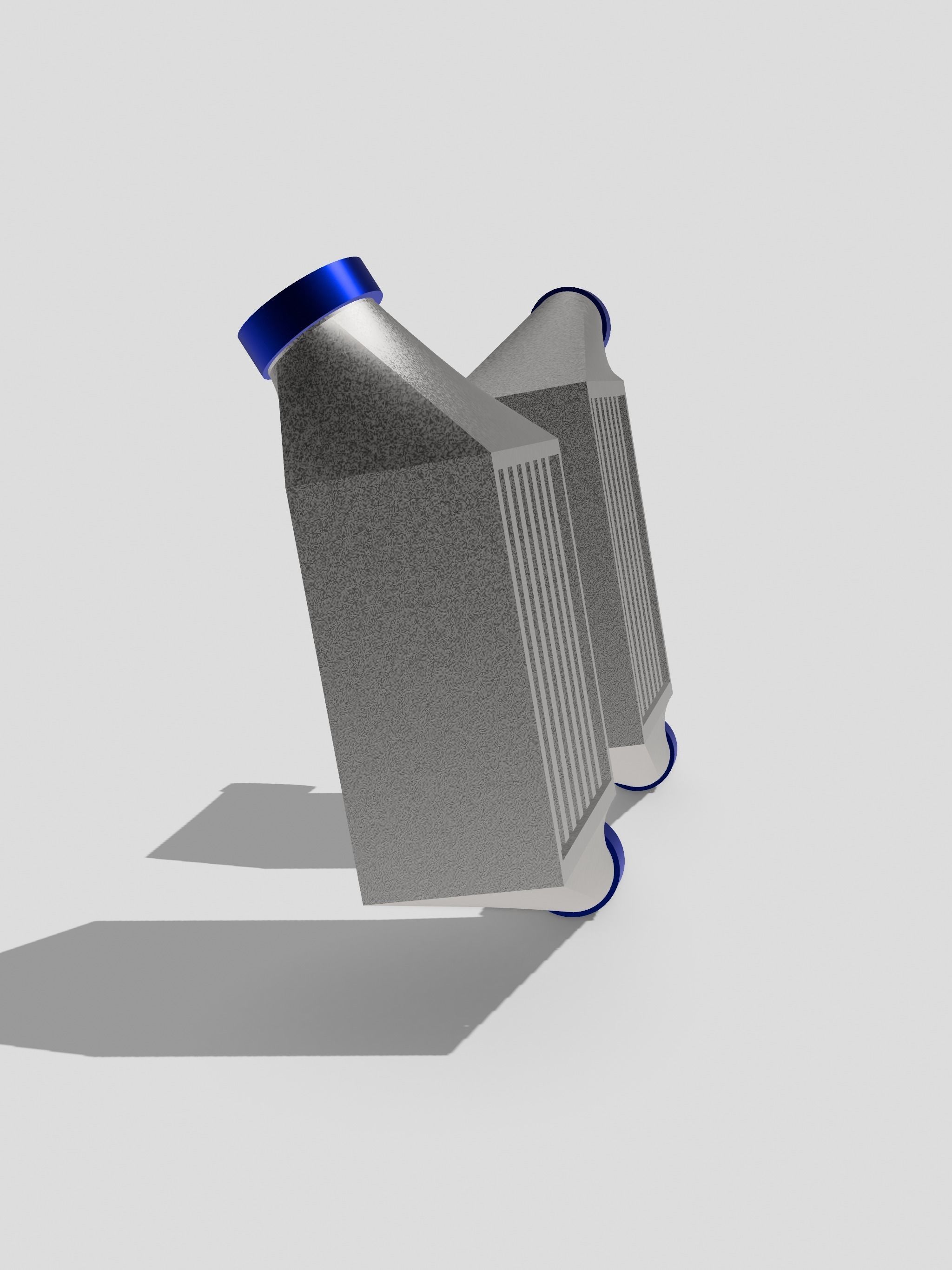 Intercooler for twin or small setup x2 optional end pieces 3D model 3D ...