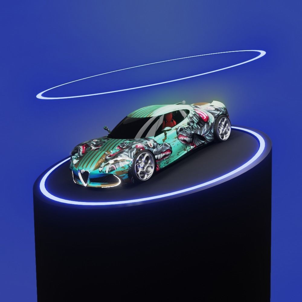 Graffiti texture 36 car pack 3D model | CGTrader