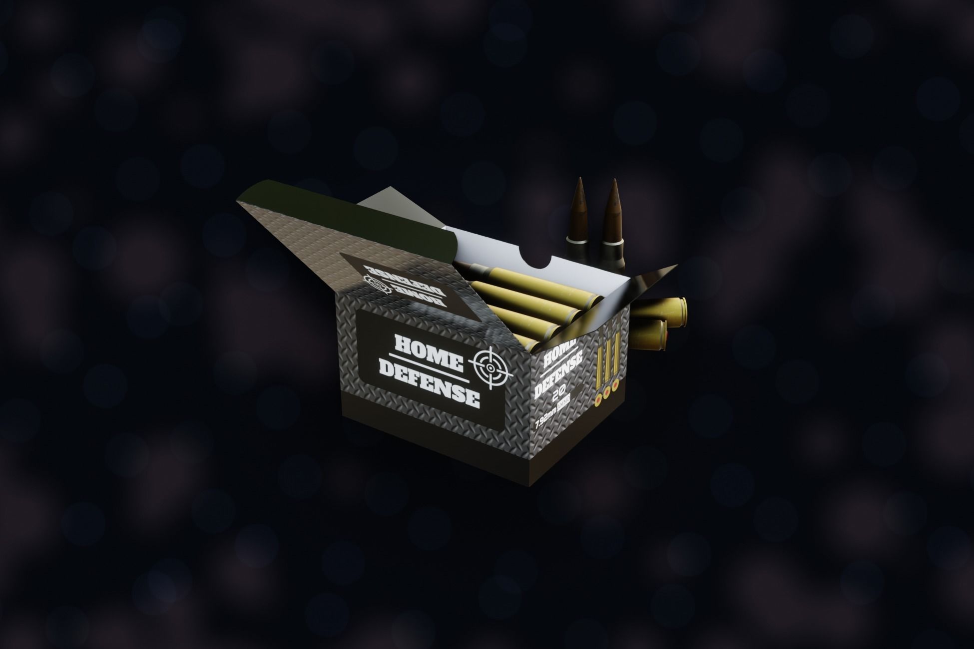 3D model NZ 7-92M Ammo VR / AR / low-poly | CGTrader