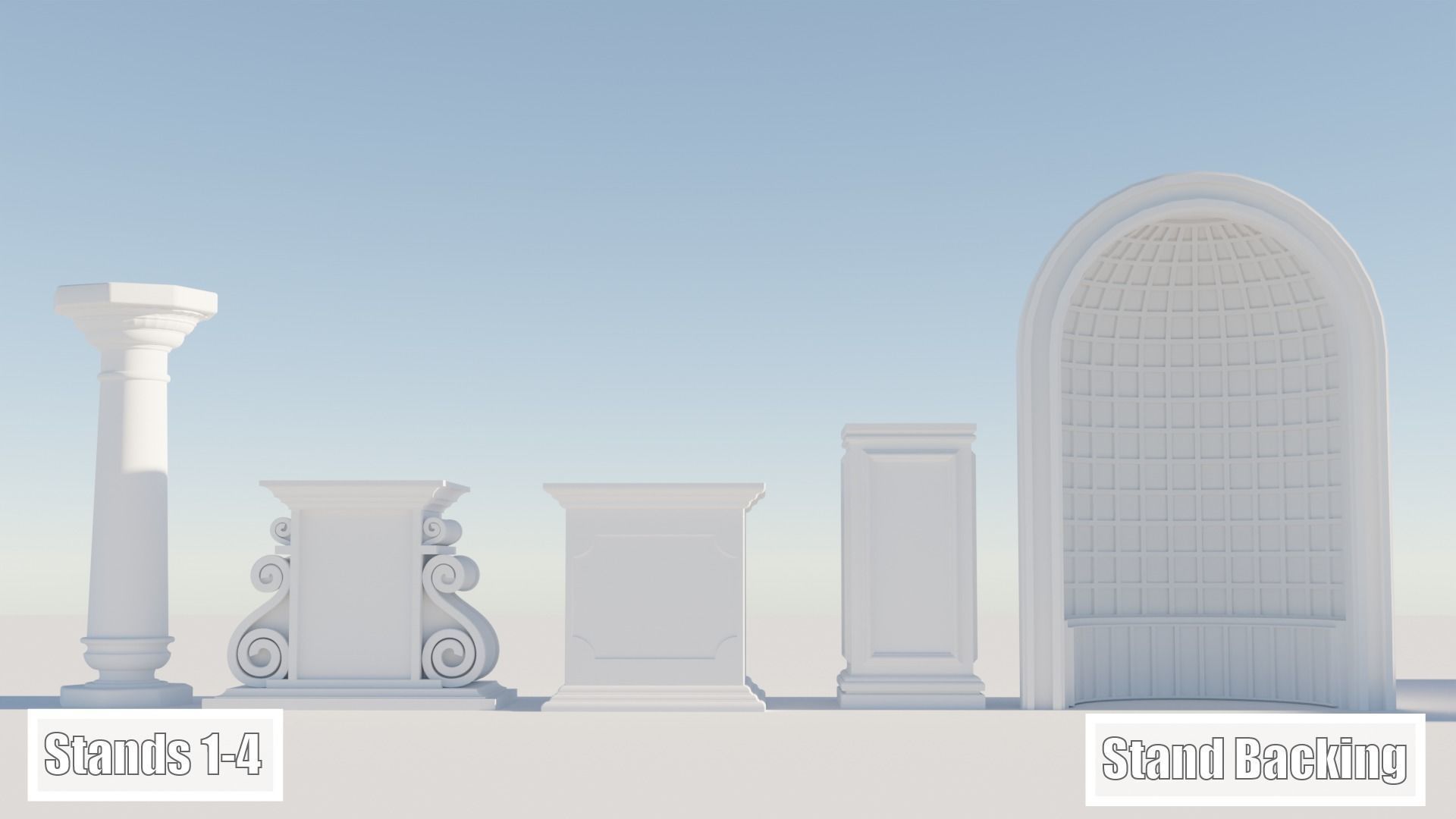 Greek Asset Pack and Statues 3D model | CGTrader