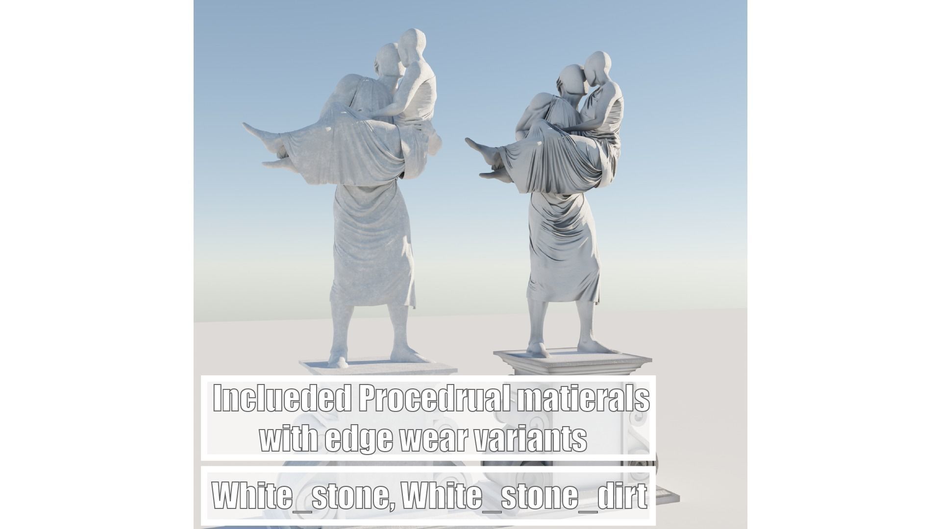 Greek Asset Pack and Statues 3D model | CGTrader