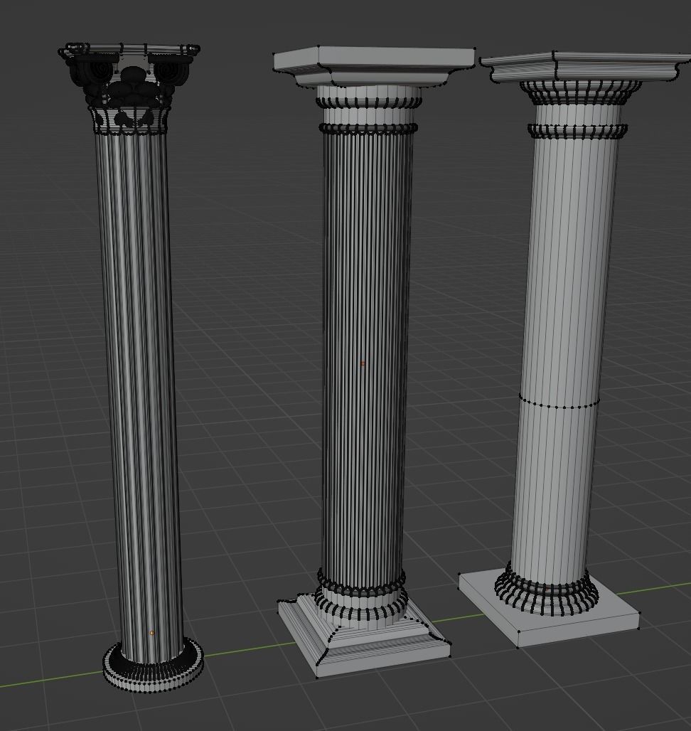 Greek Asset Pack and Statues 3D model | CGTrader