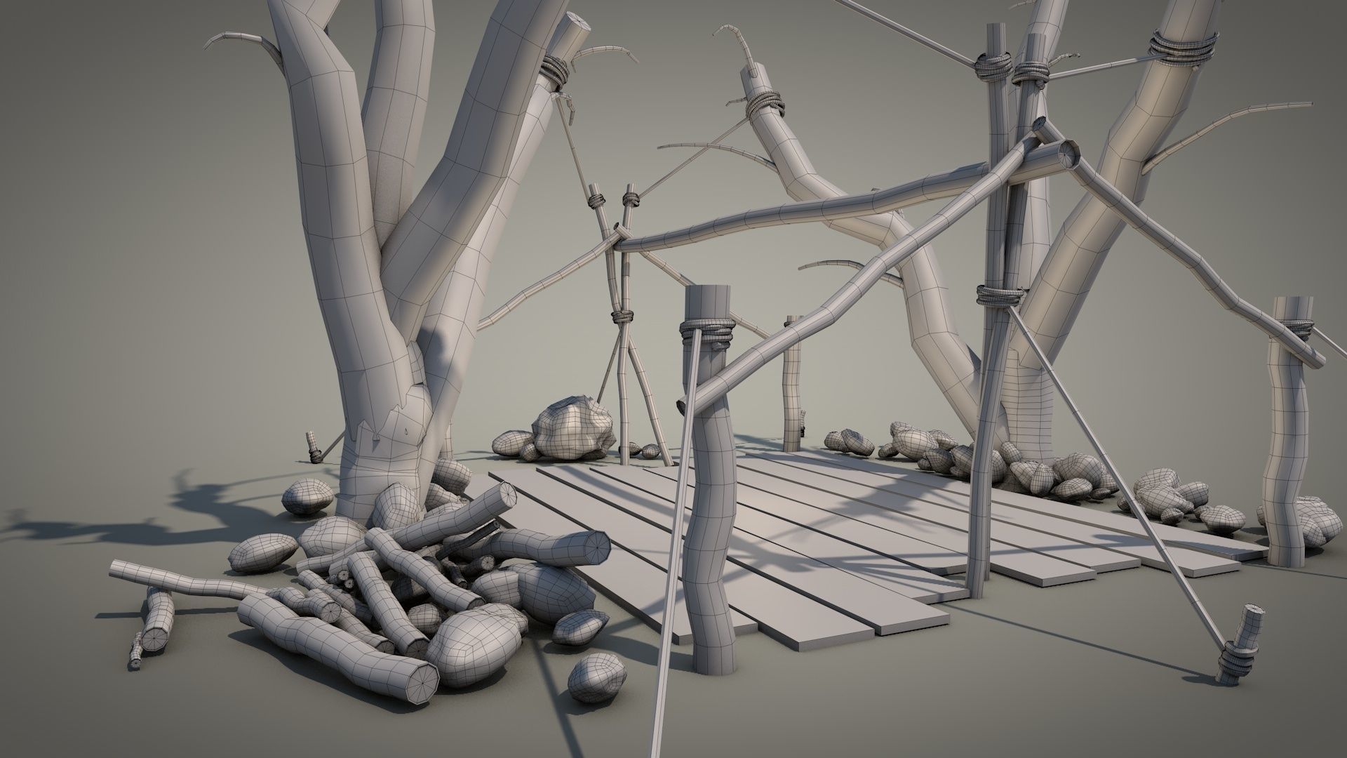 Survival Tent v7 3D model | CGTrader
