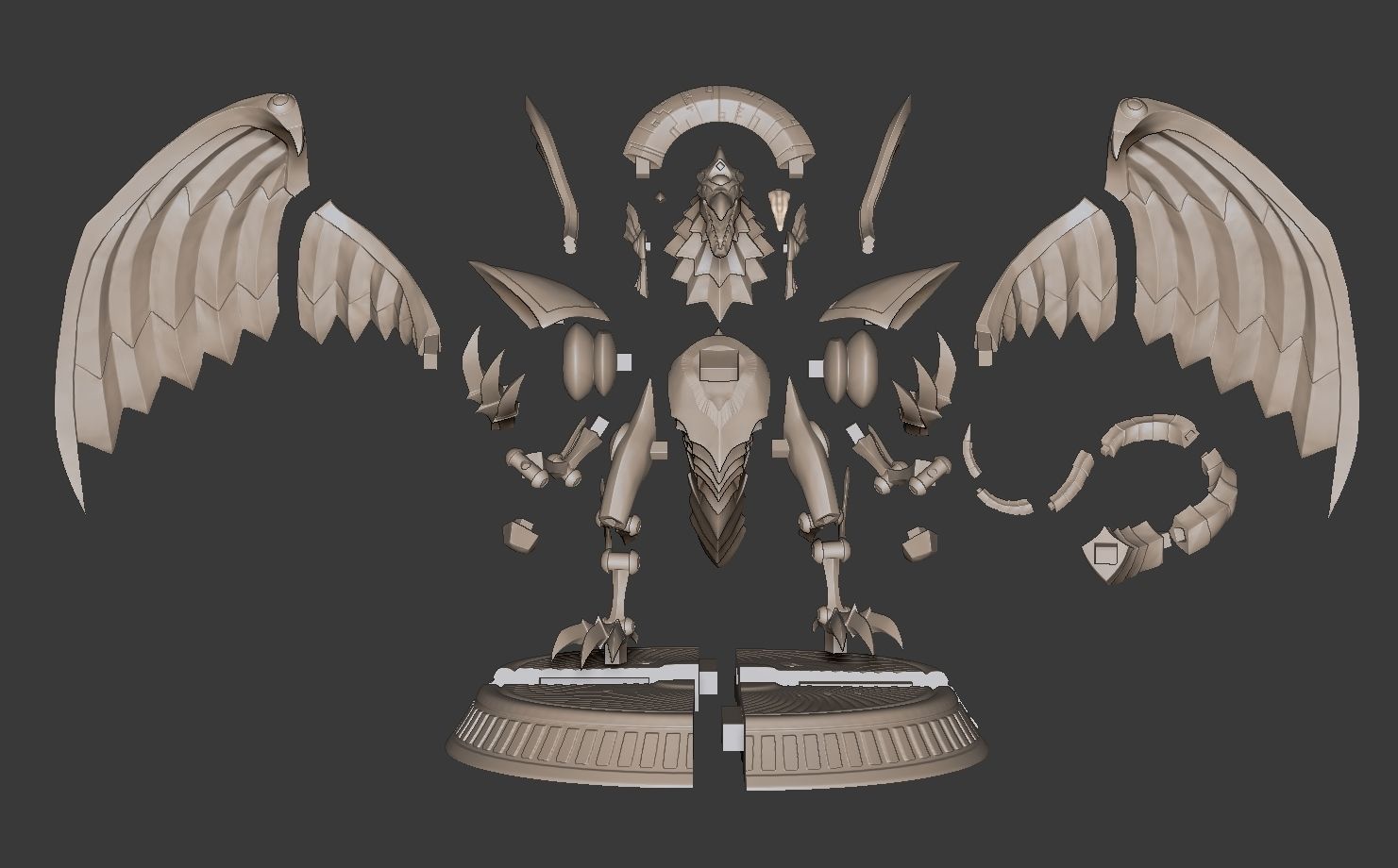 Winged Dragon of Ra 3D model 3D printable | CGTrader