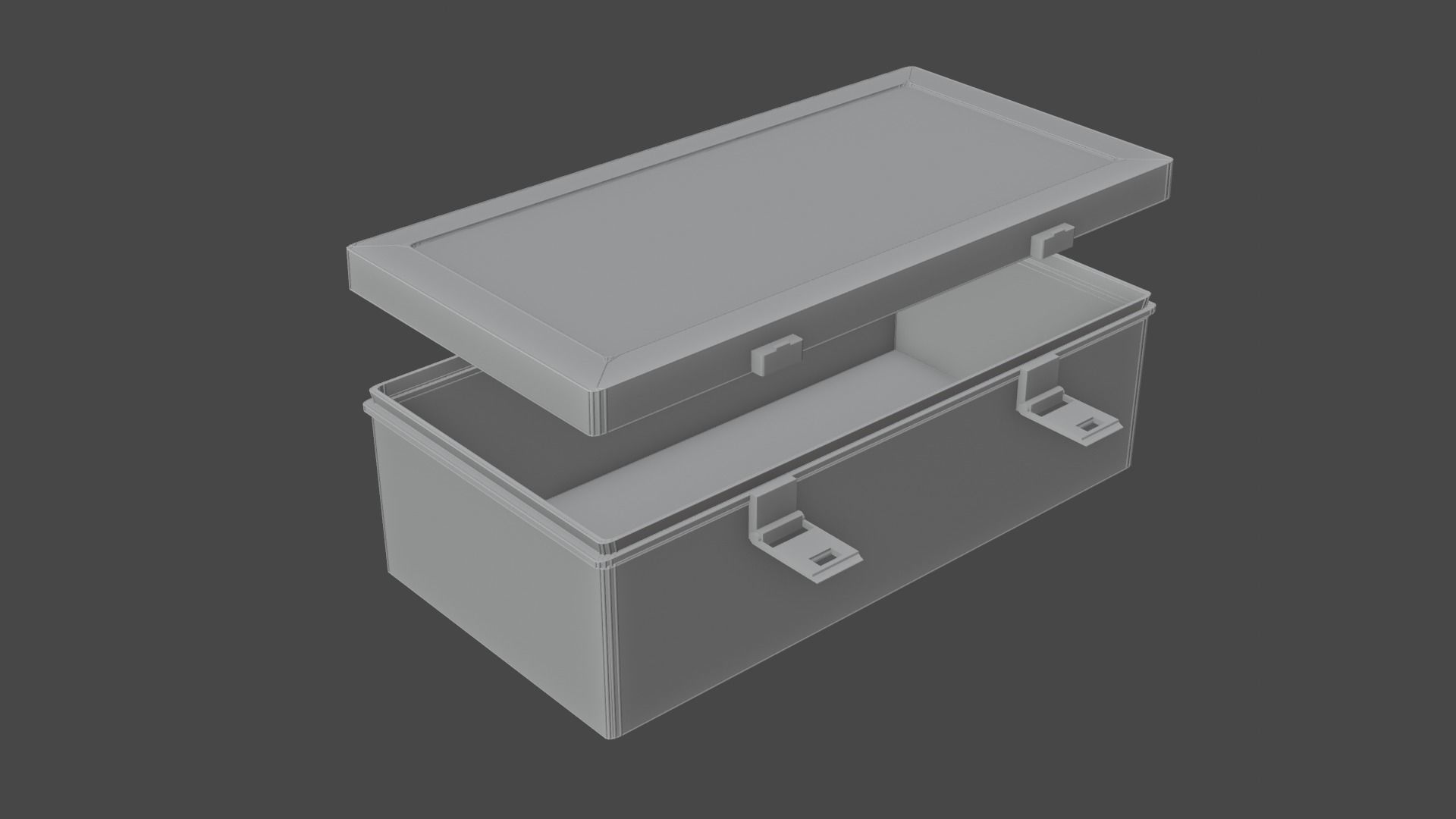 3D model Transparent plastic container VR / AR / low-poly | CGTrader