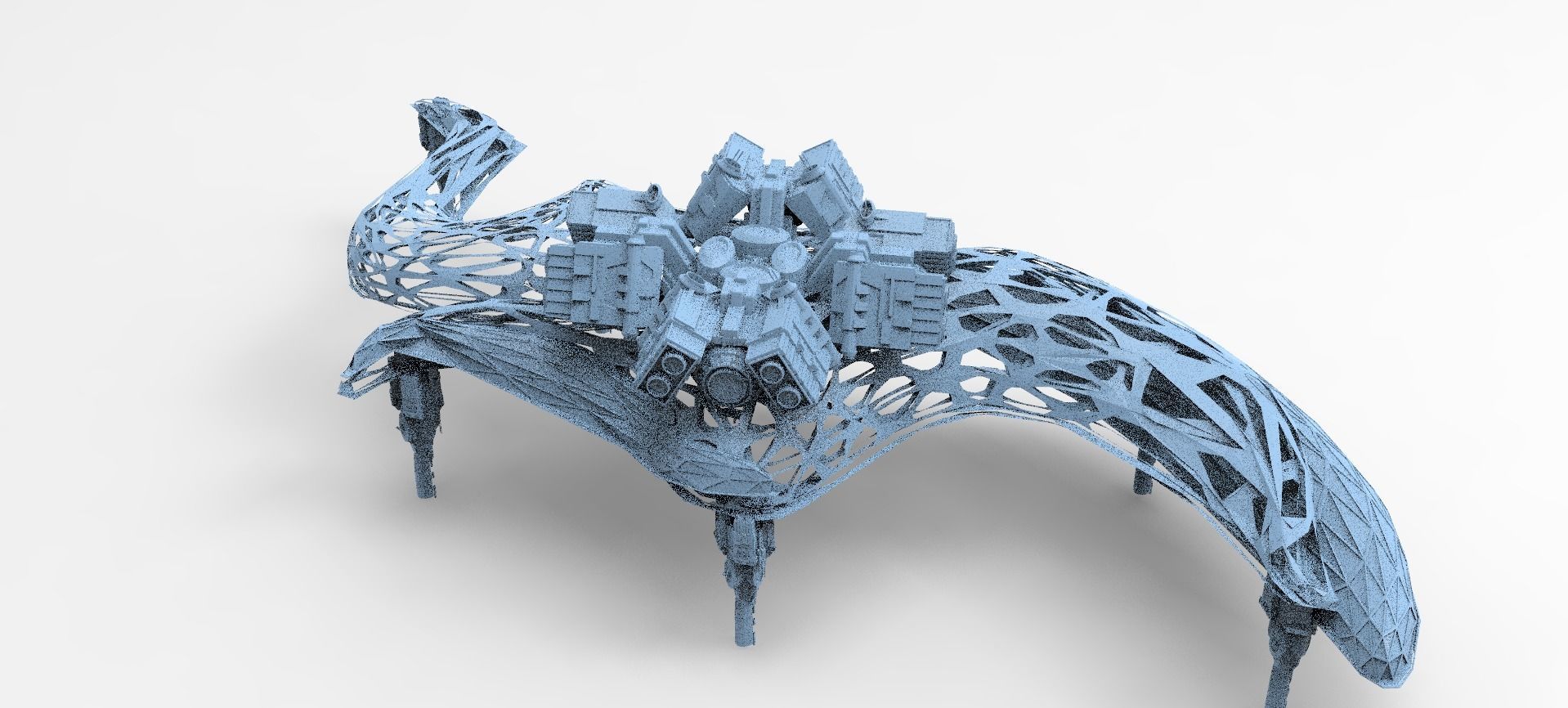 Alien Hybrid base design Exterior 4 3D model | CGTrader