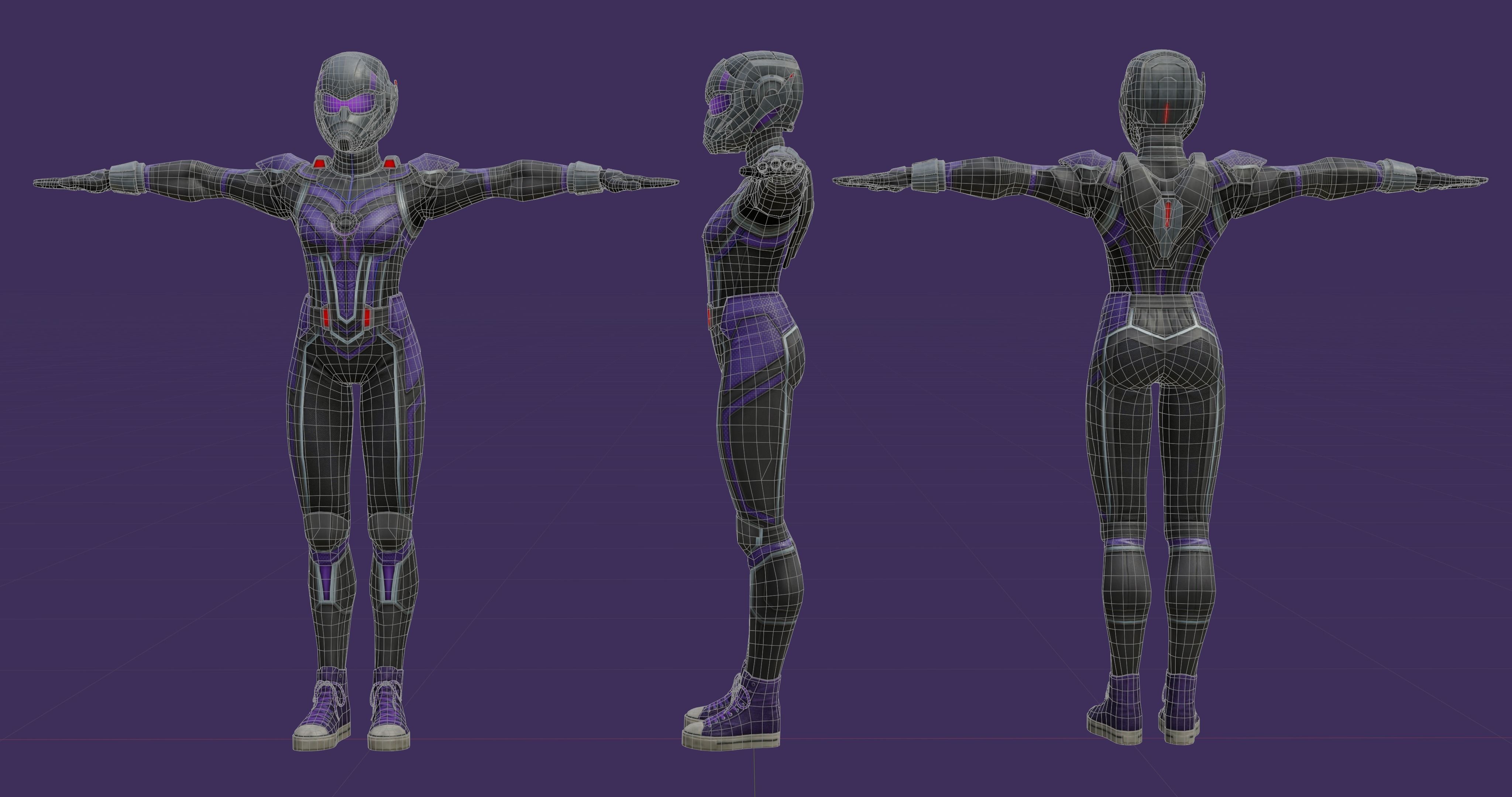 3D model Cassie Lang MCU Game Ready VR / AR / low-poly | CGTrader