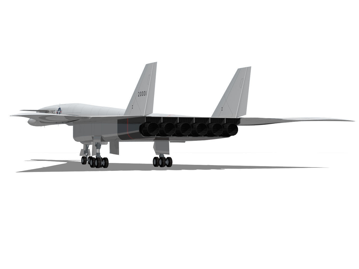 North American XB70 Valkyrie 3D model | CGTrader