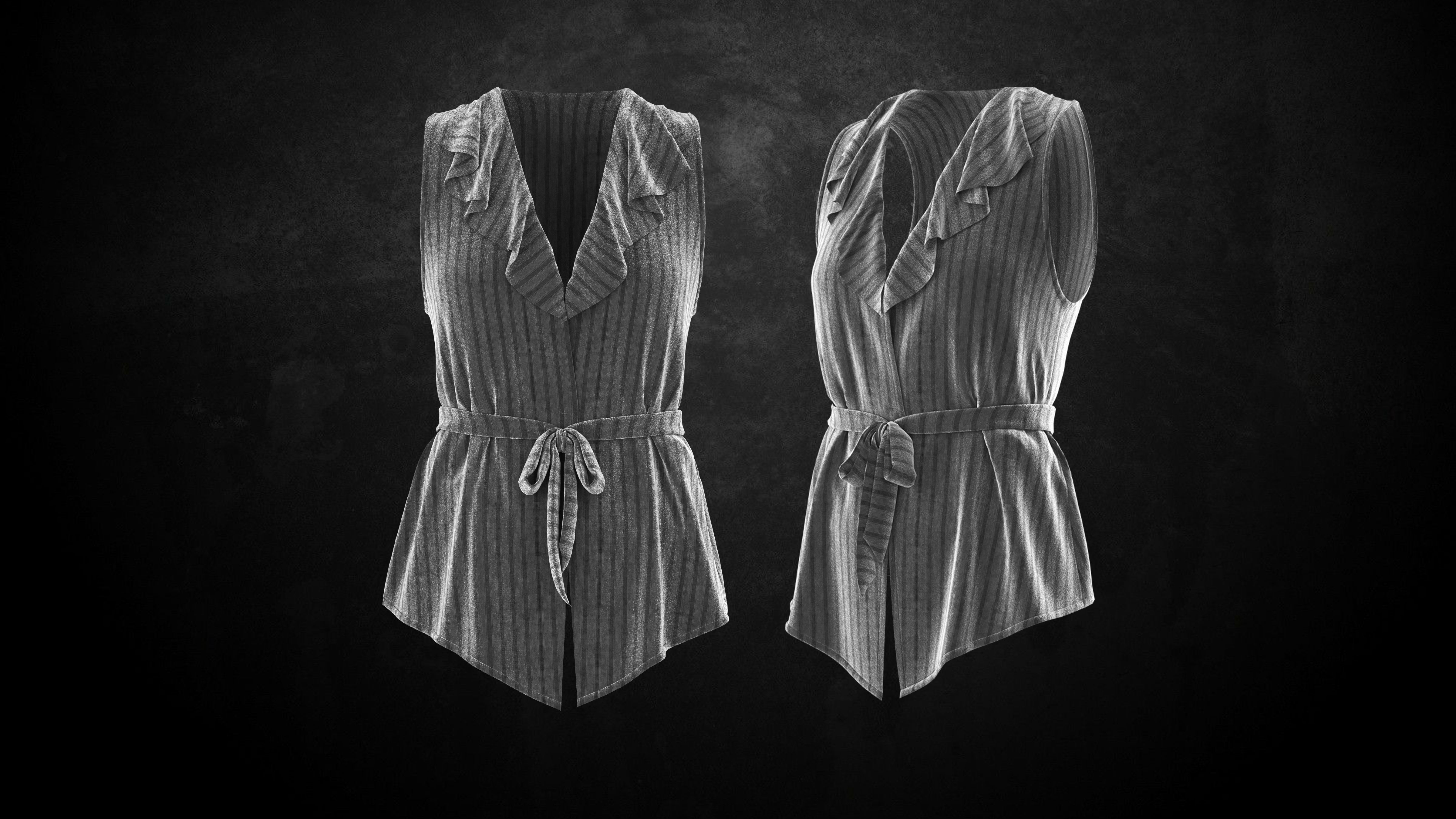 woman vest 3D model | CGTrader