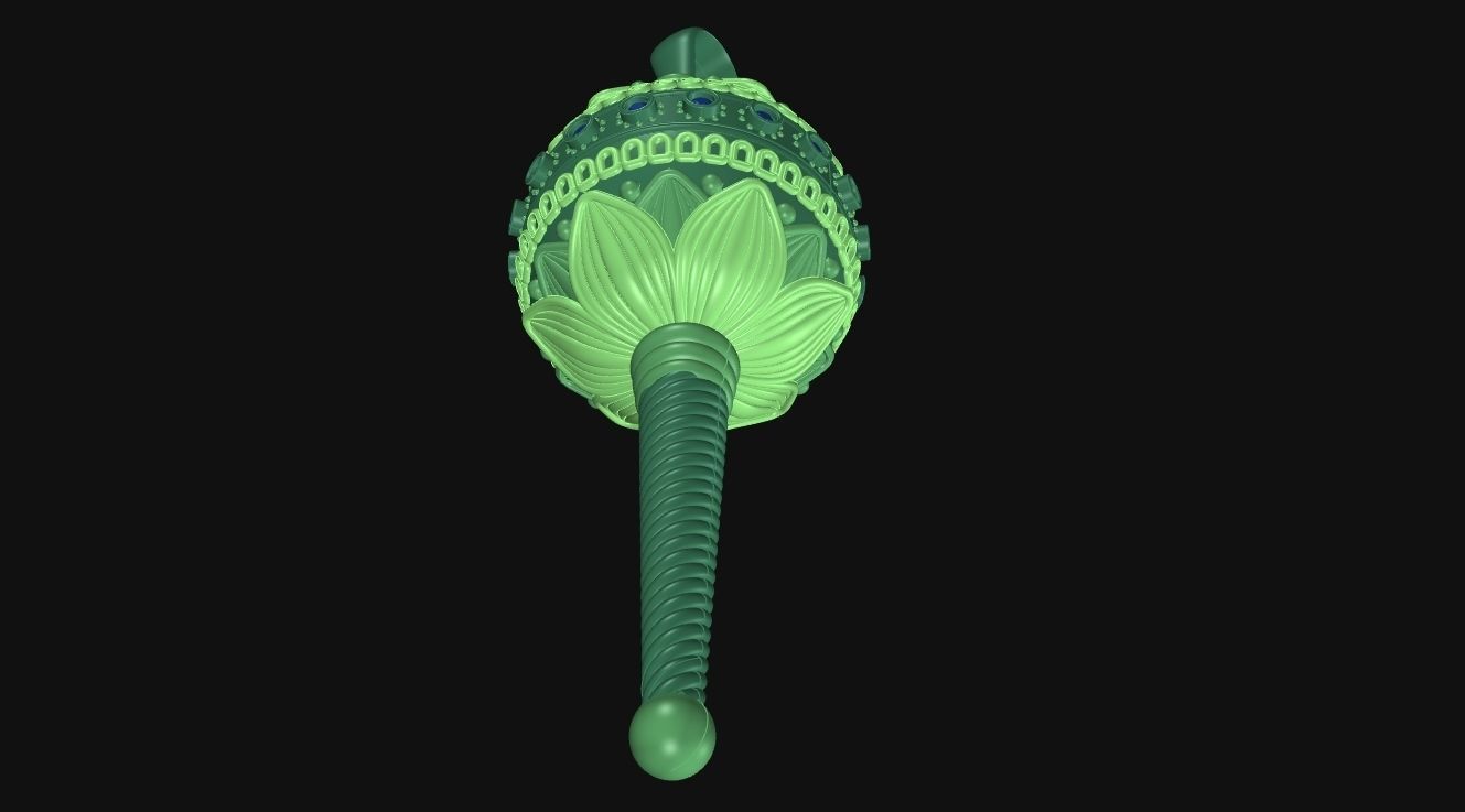 Hanumanji Gada - Weapon - Pendant 3D model 3D printable | CGTrader