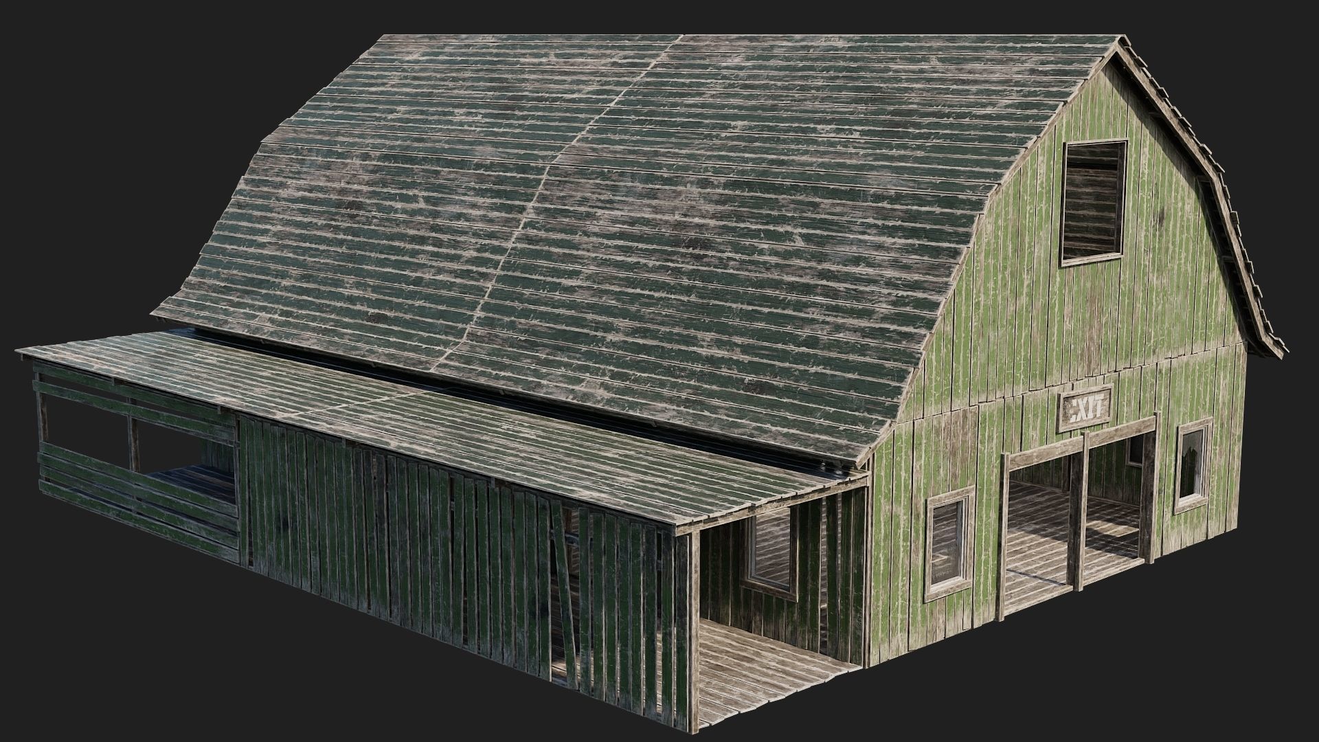 3D model 93-94-95-96 - Farm Buildings 4K PBR GameReady VR / AR / low ...