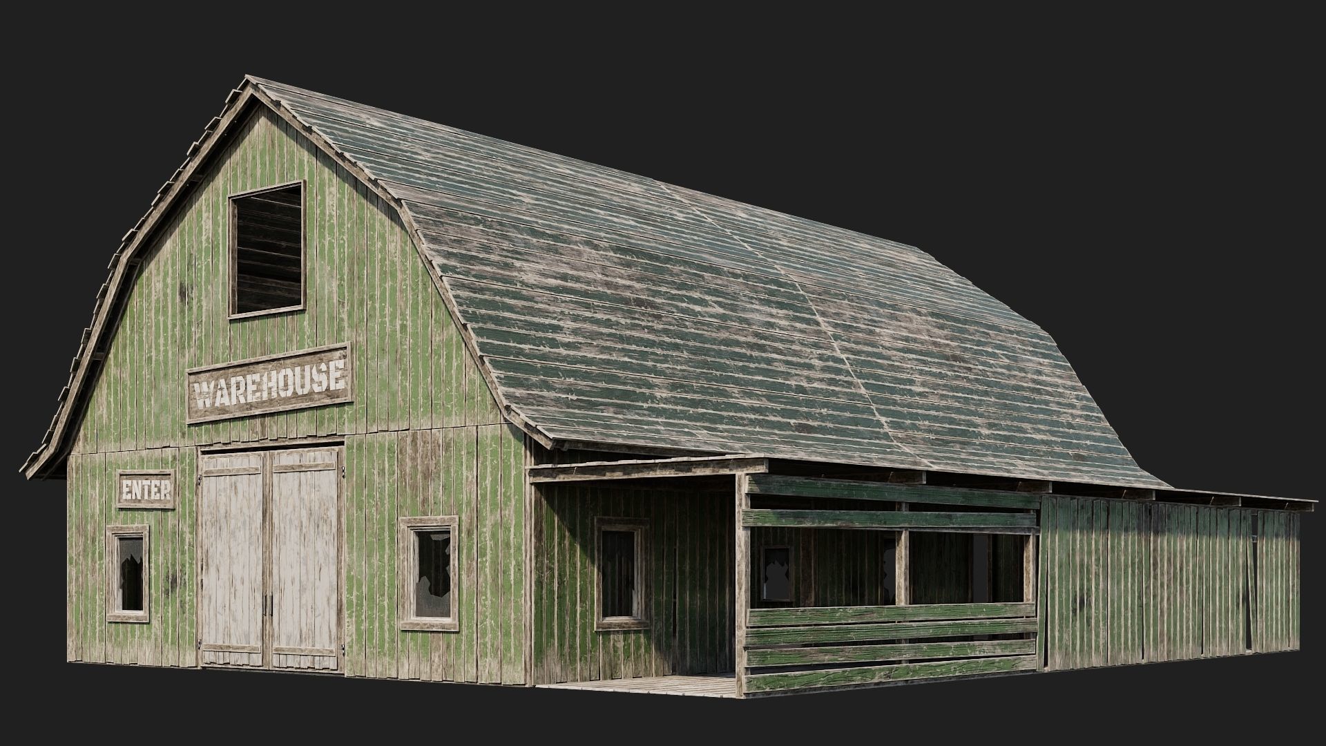 3D model 93-94-95-96 - Farm Buildings 4K PBR GameReady VR / AR / low ...