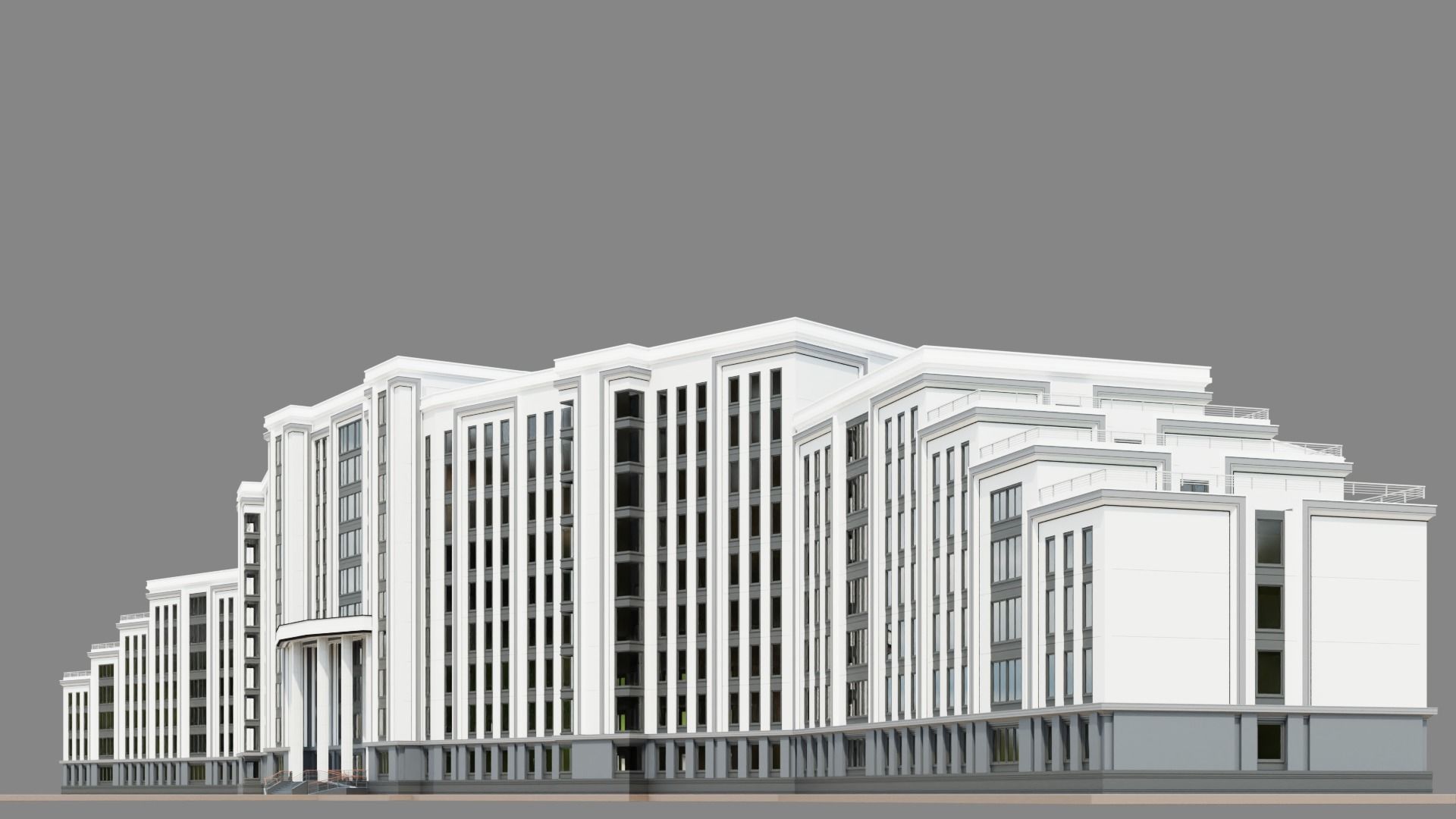 University Building ID050 3D model | CGTrader