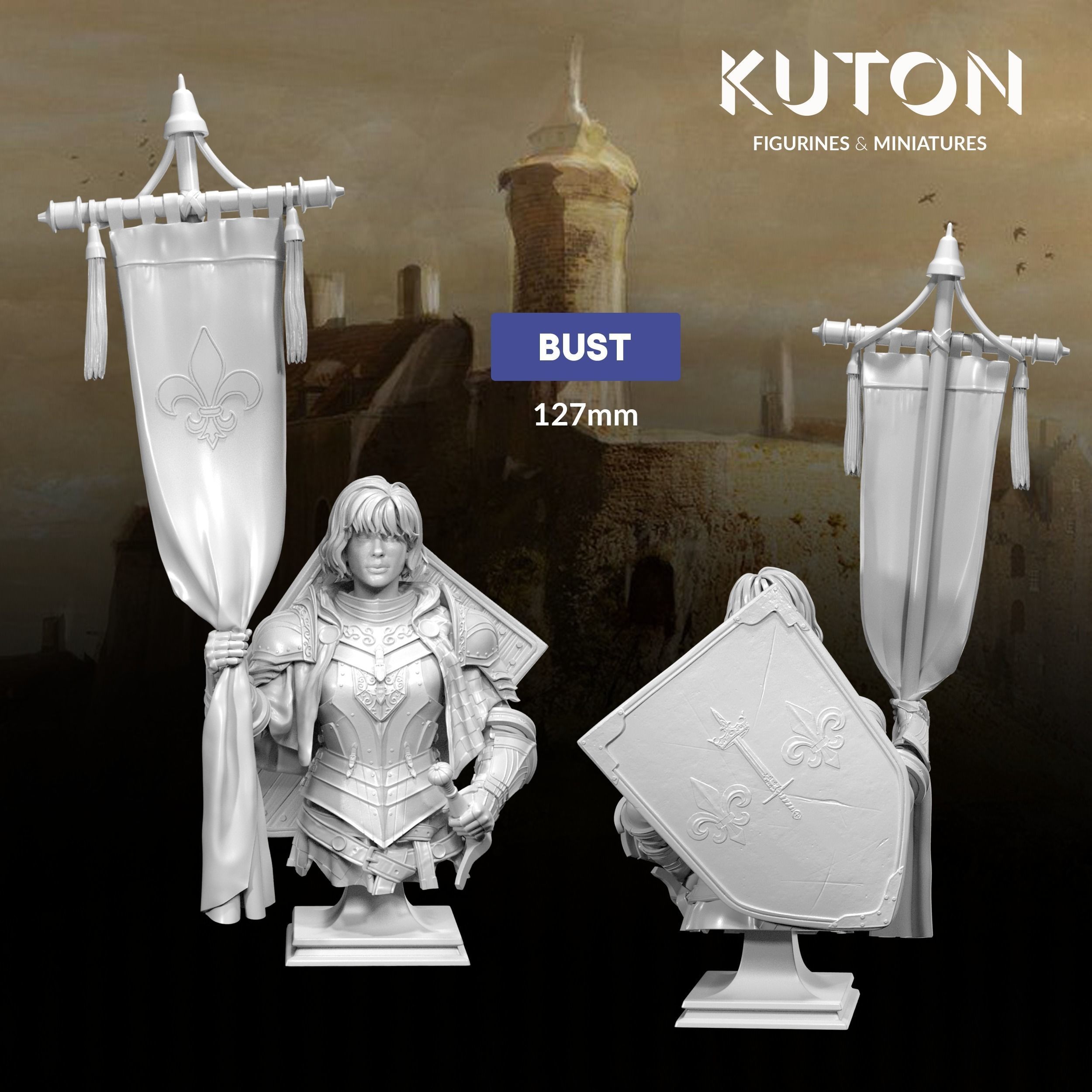 Joan of Arc 3D model 3D printable | CGTrader
