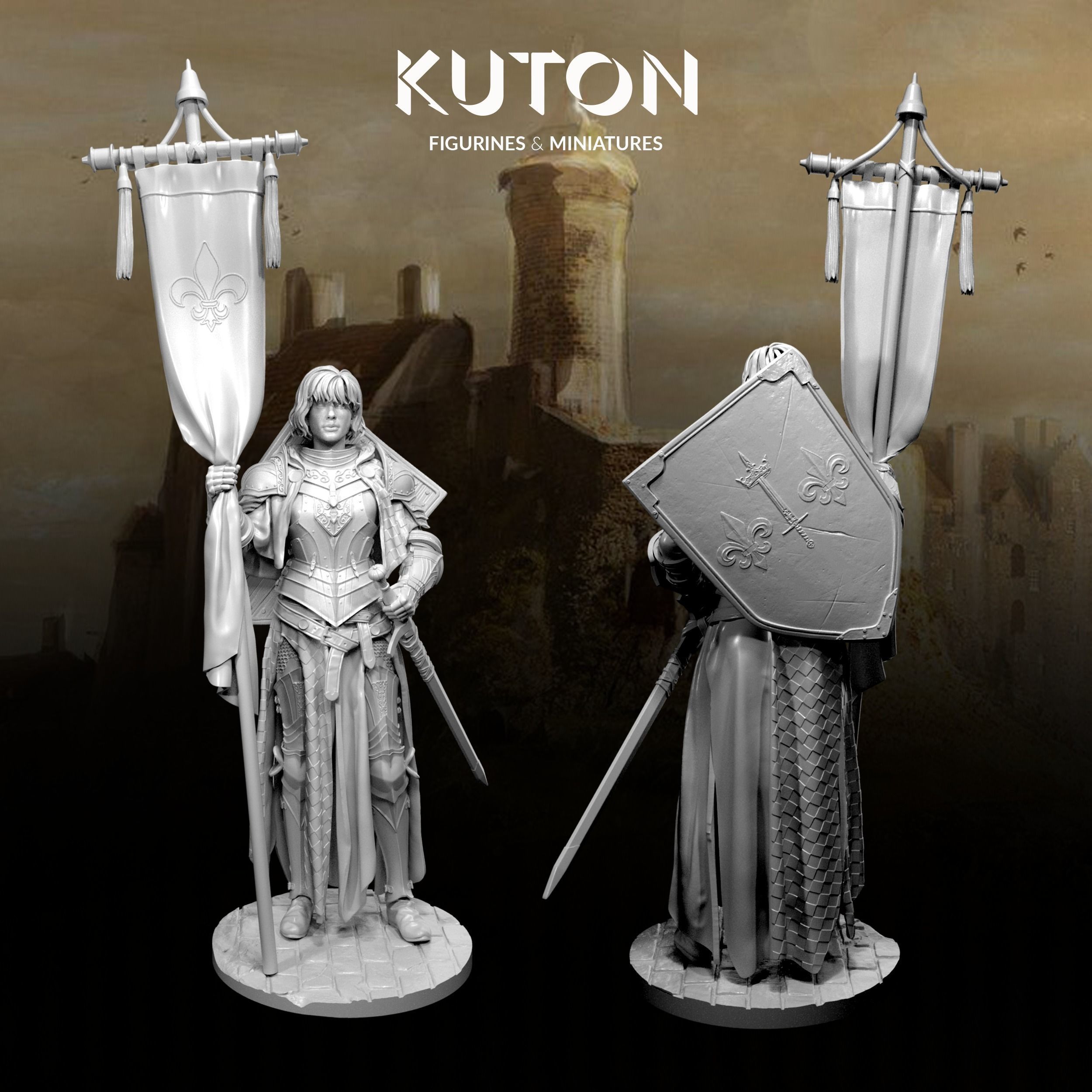 Joan of Arc 3D model 3D printable | CGTrader