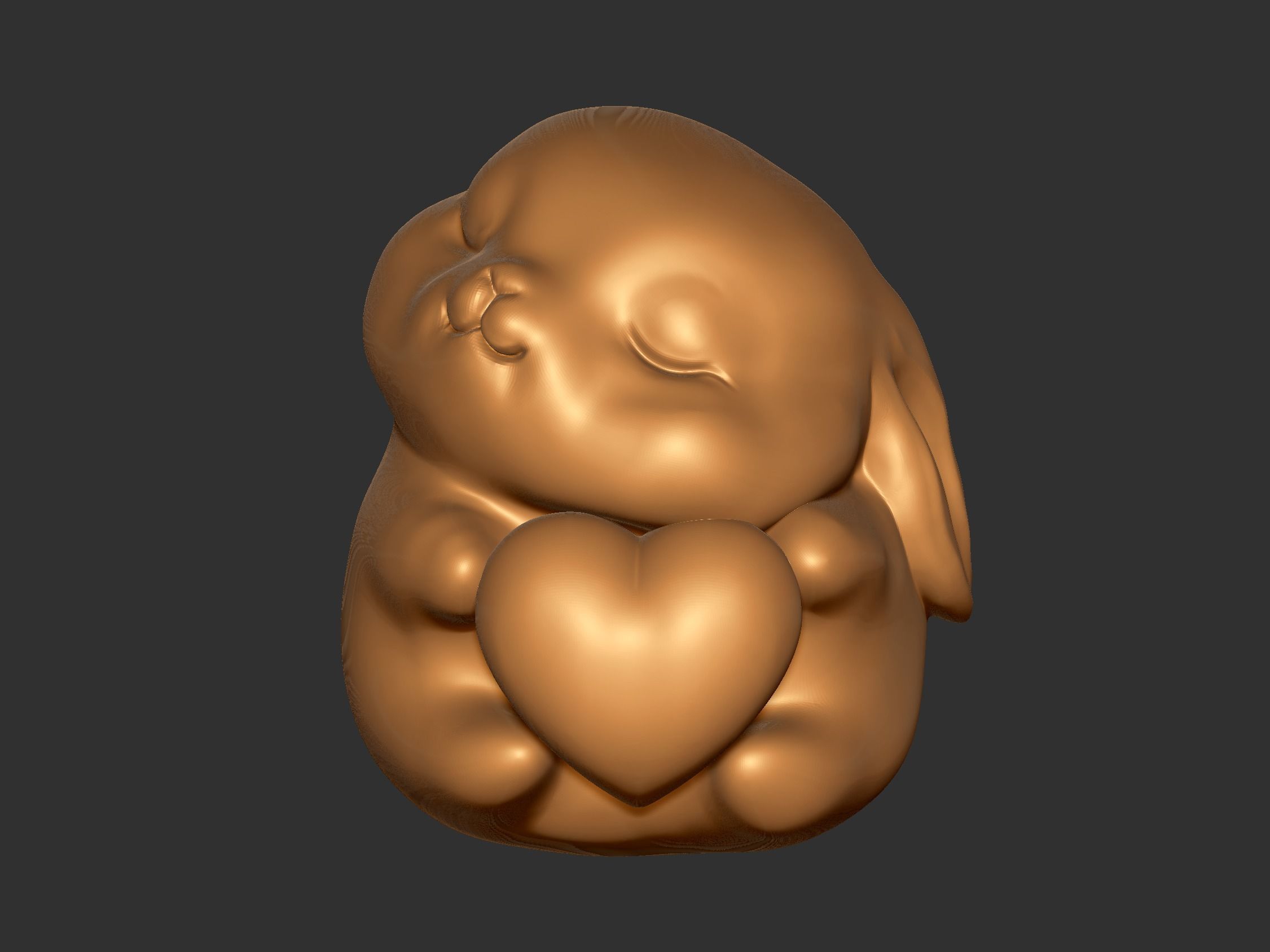 rabbit cute 3D model 3D printable | CGTrader