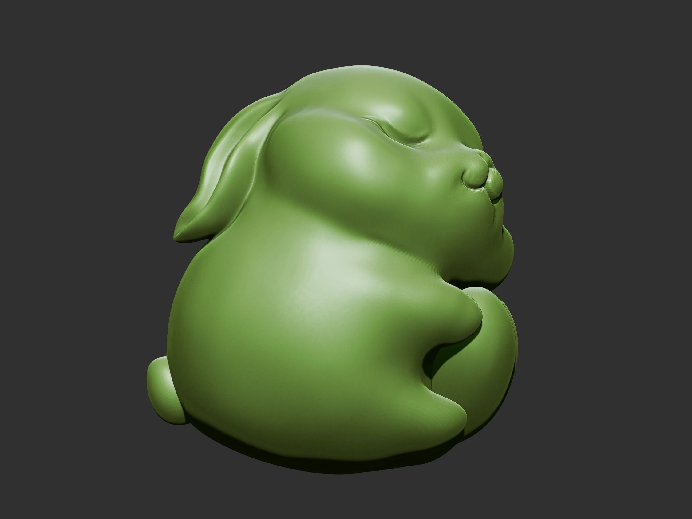 rabbit cute 3D model 3D printable | CGTrader