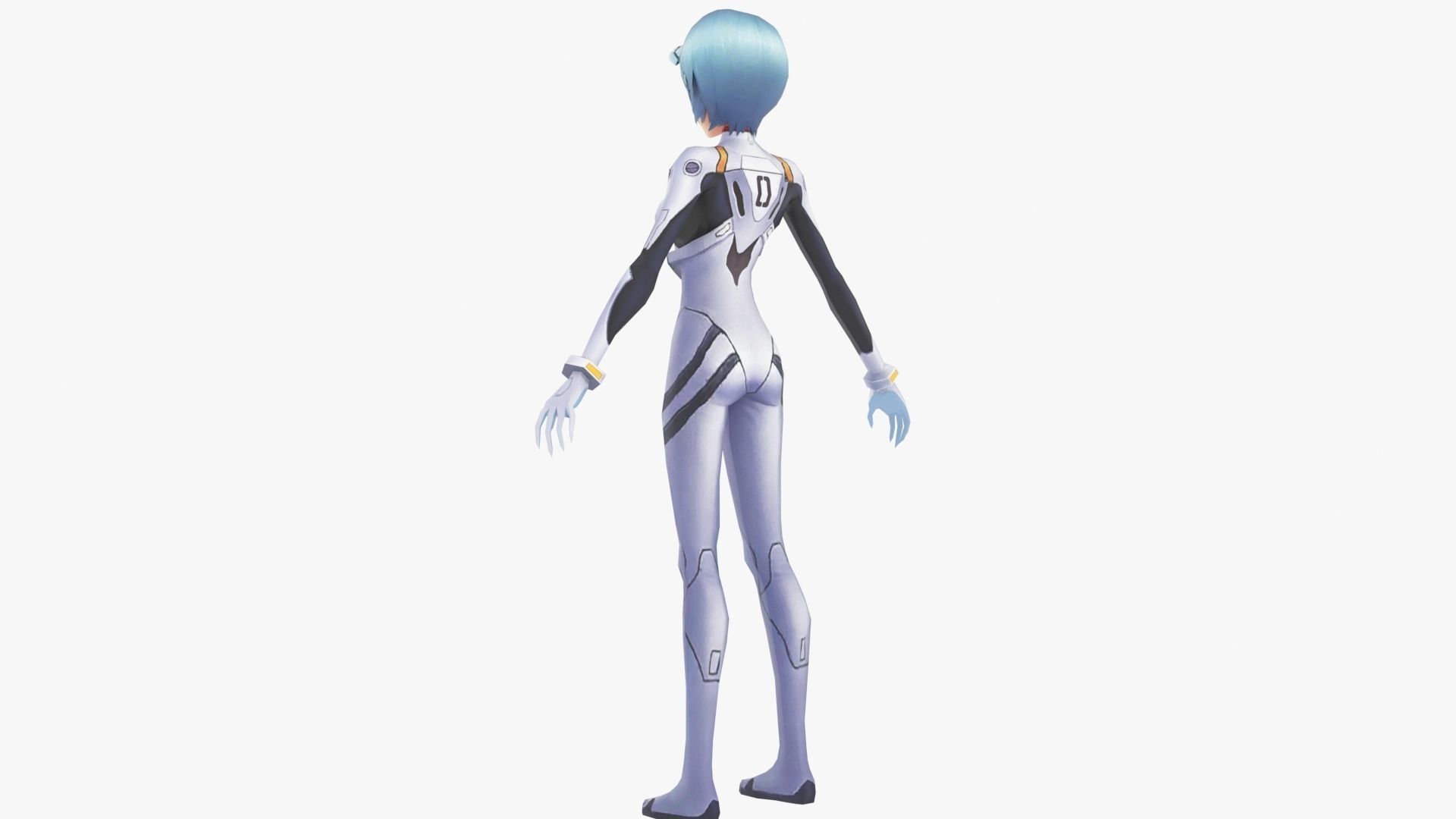 3D model Asuka Langley Soryu and Rei Ayanami - Evangelion VR / AR / low ...