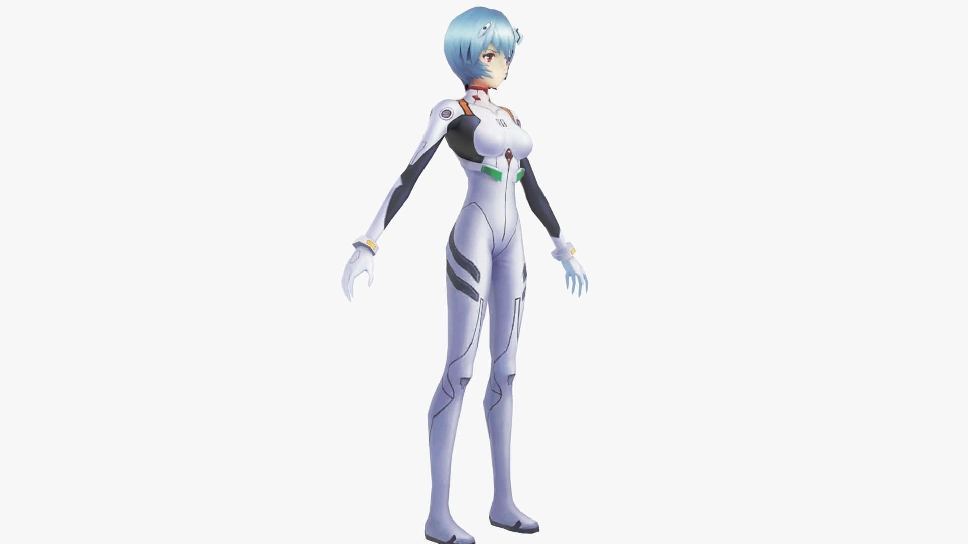 3D model Asuka Langley Soryu and Rei Ayanami - Evangelion VR / AR / low ...