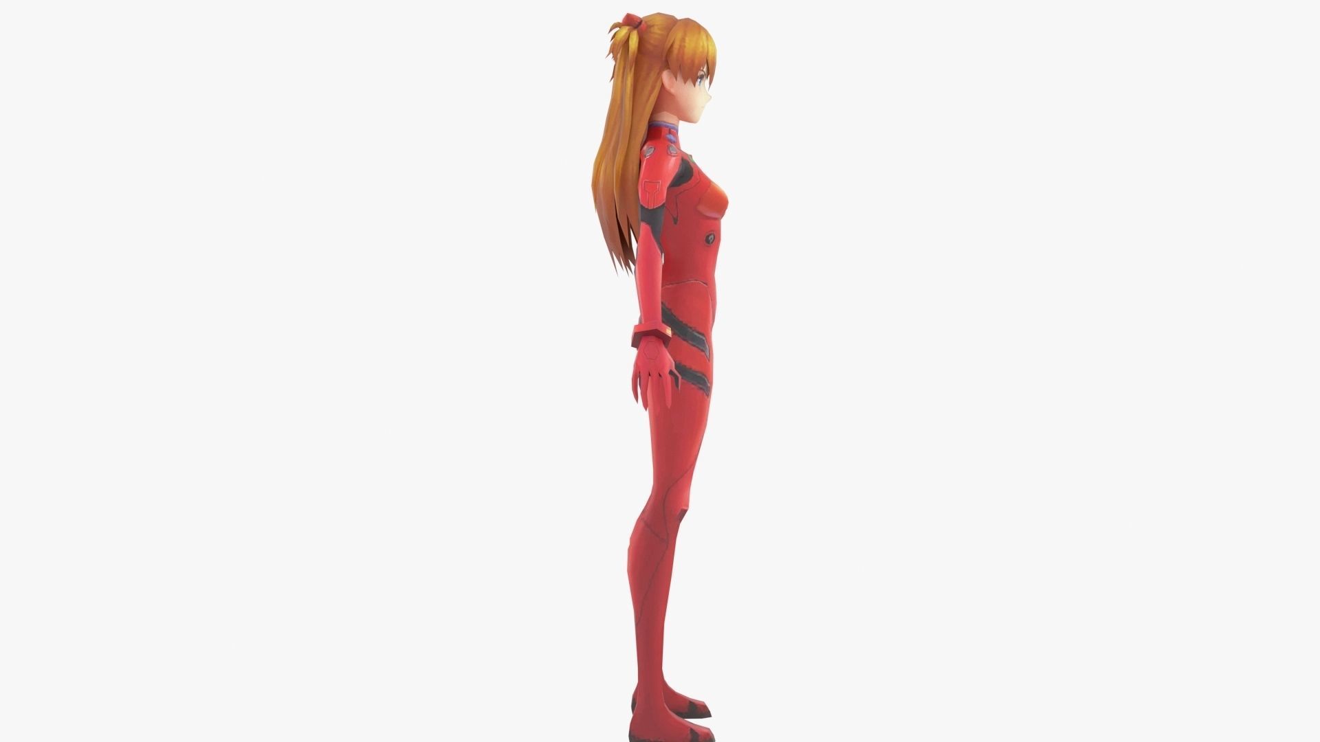 3D model Asuka Langley Soryu and Rei Ayanami - Evangelion VR / AR / low ...