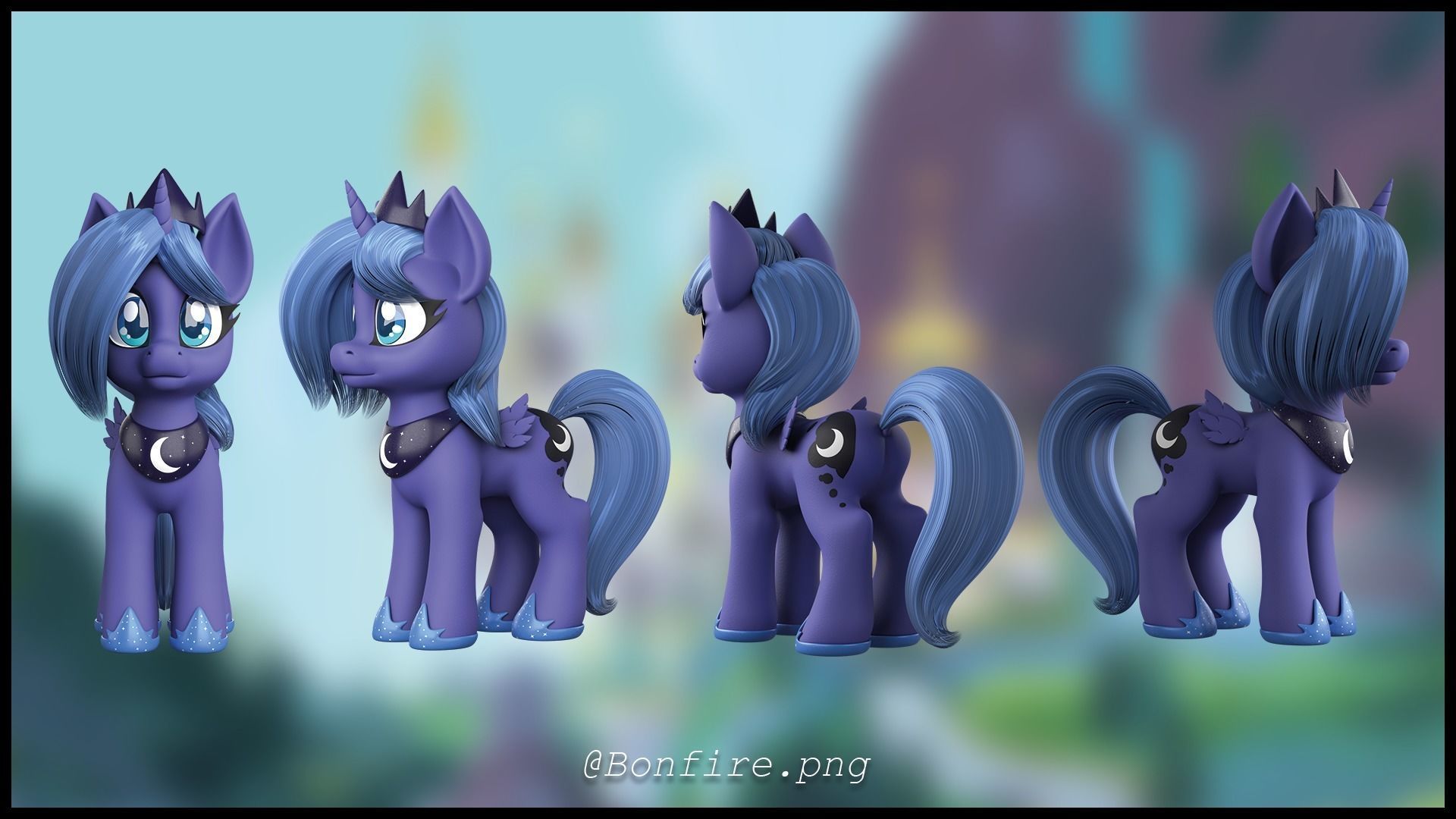 3D model My Little Pony Woona VR / AR / low-poly | CGTrader