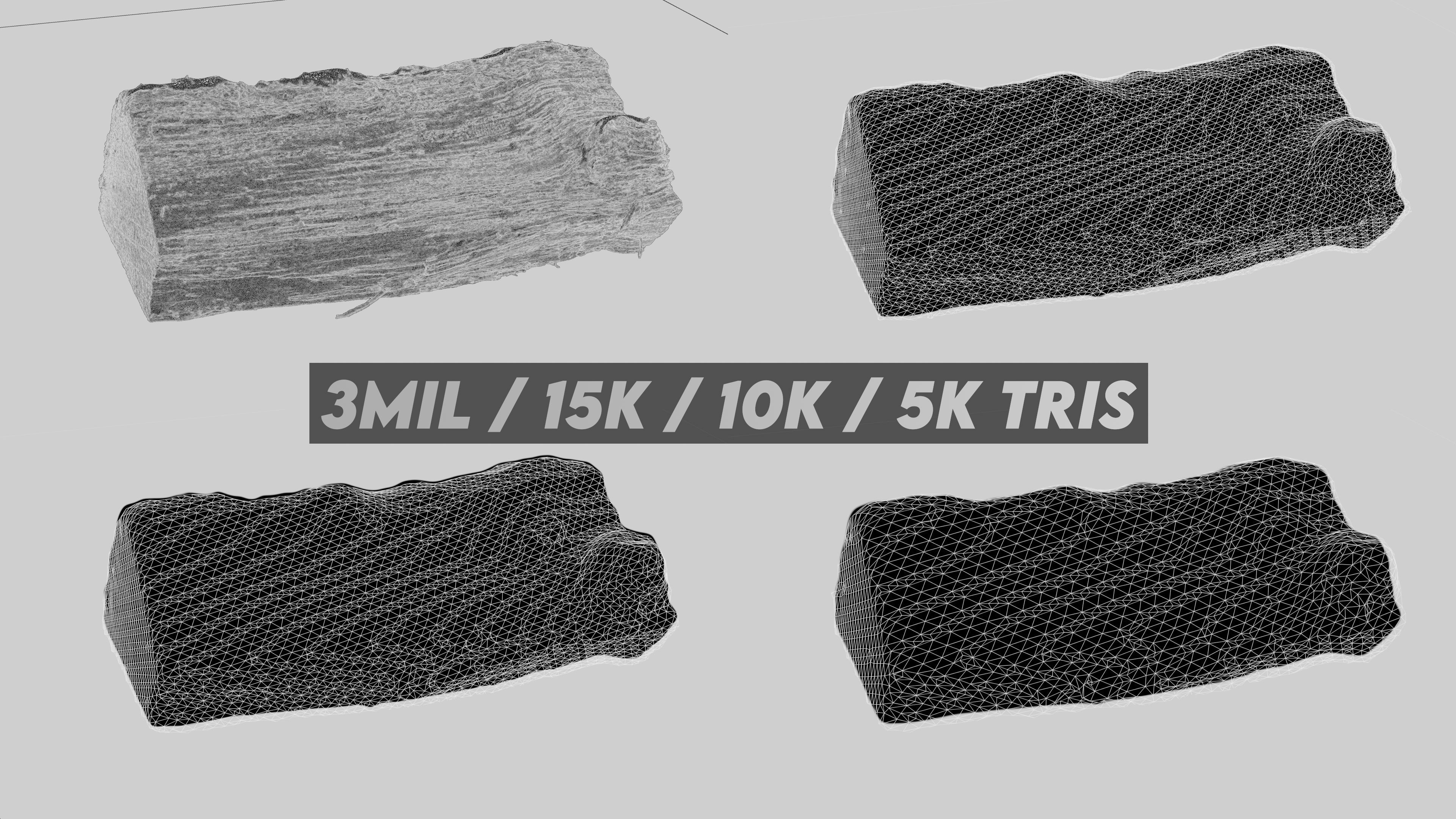 3D model Wood Logs - Photogrammetry VR / AR / low-poly | CGTrader