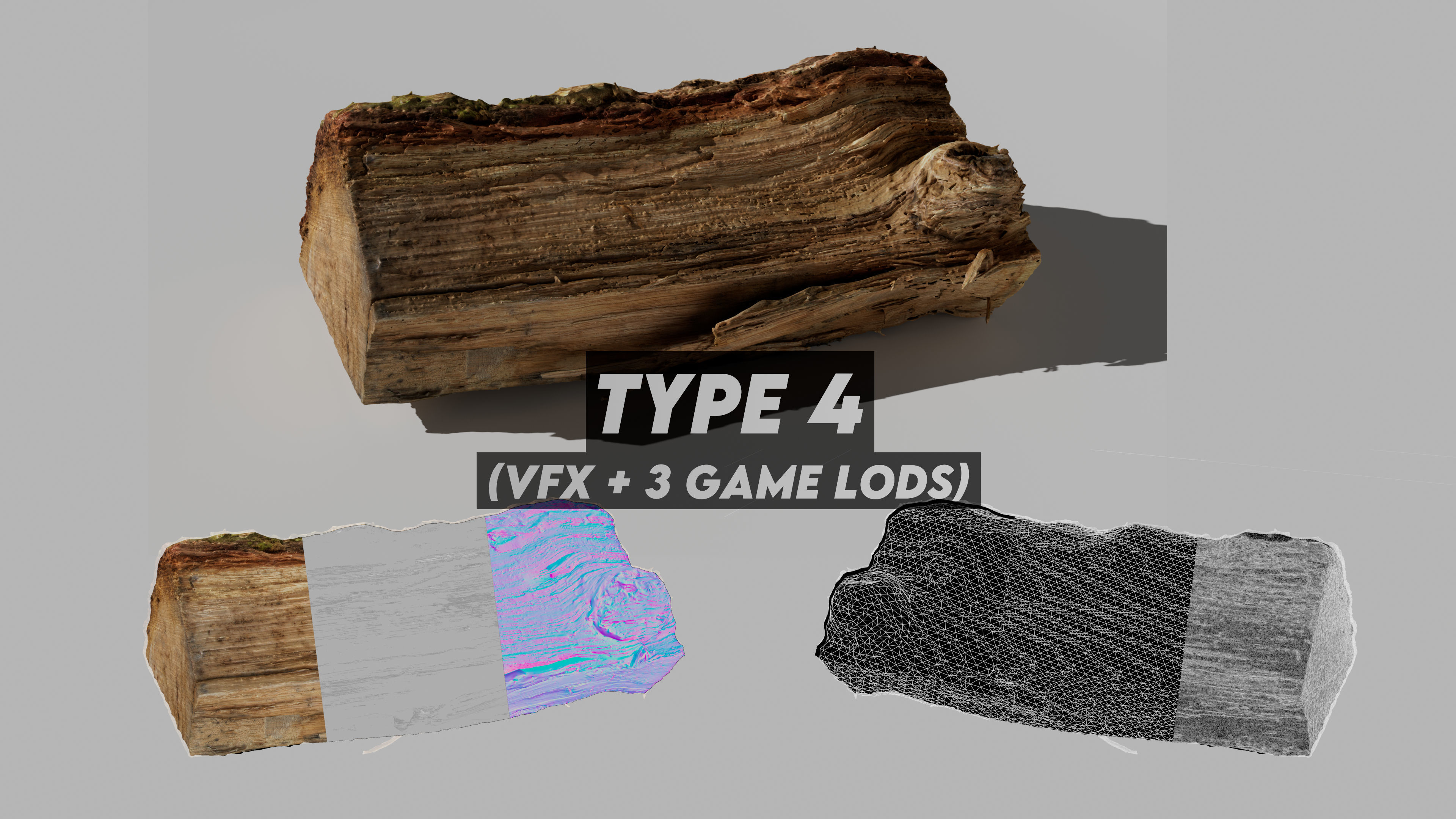 3D model Wood Logs - Photogrammetry VR / AR / low-poly | CGTrader