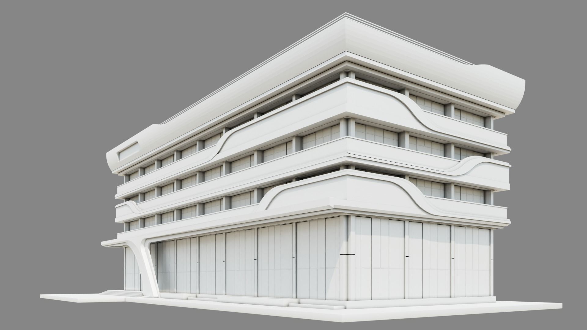 Office Building ID056 3D model | CGTrader