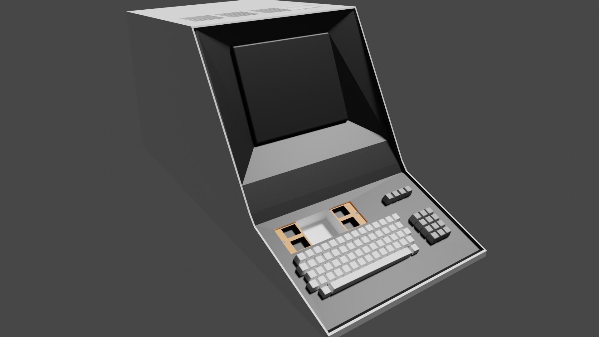 Hazeltine 1500 Old-Retro Computer GAME-READY free VR / AR / low-poly 3D ...