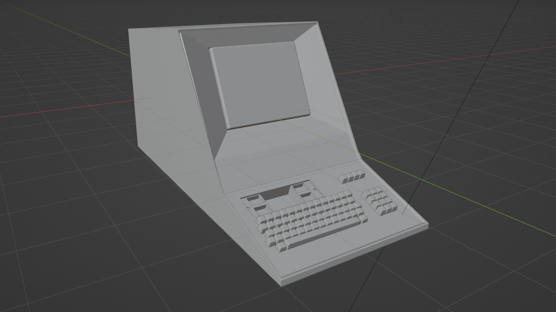 Hazeltine 1500 Old-Retro Computer GAME-READY free VR / AR / low-poly 3D ...