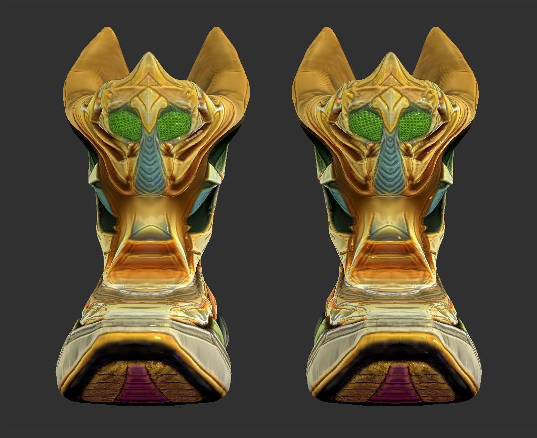 3D model Cosmic boots VR / AR / low-poly | CGTrader