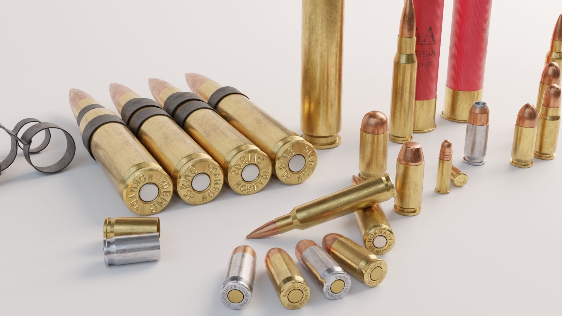 Pack of common ammunition 3D model | CGTrader