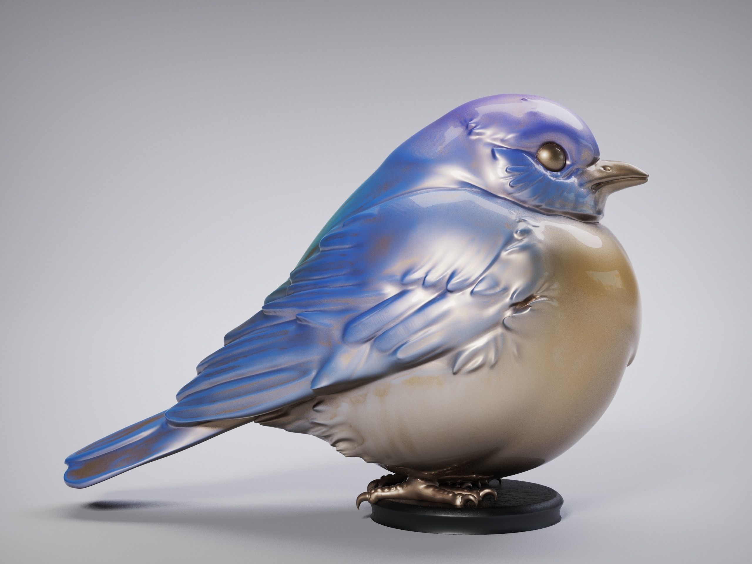 Eastern Bluebird 3D model 3D printable | CGTrader