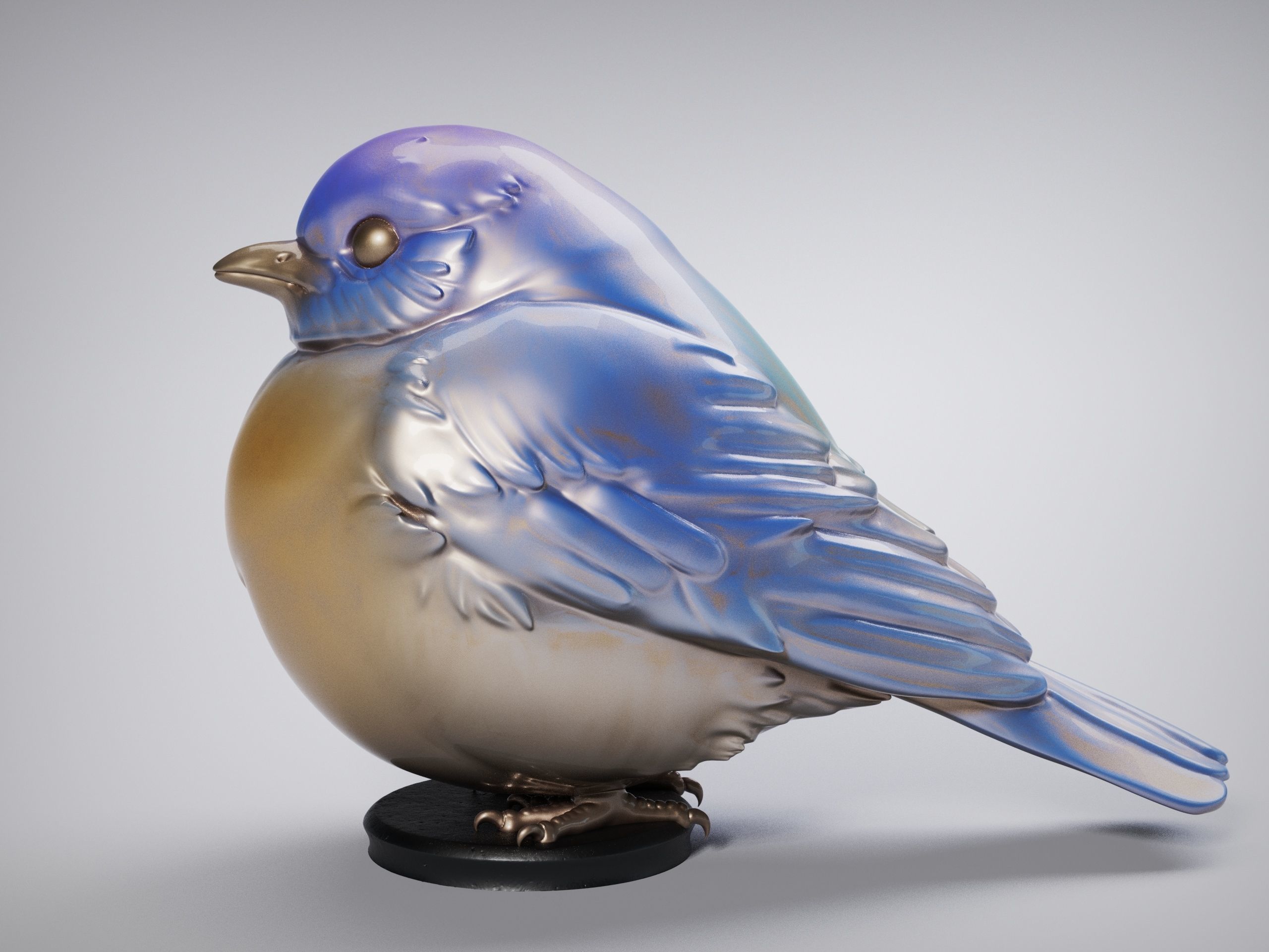 Eastern Bluebird 3D model 3D printable | CGTrader