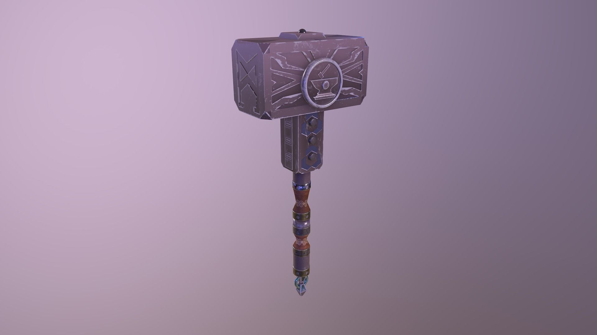 3D model stylized hammer weapon VR / AR / low-poly | CGTrader
