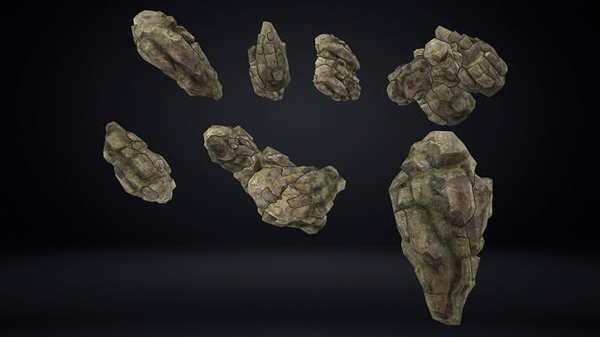 3D model Rock Pack VR / AR / low-poly | CGTrader