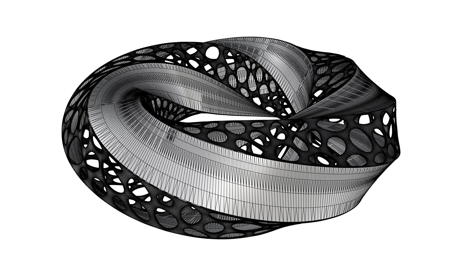 Twisted Voronoi Sci-Fi Torus 3D model | CGTrader