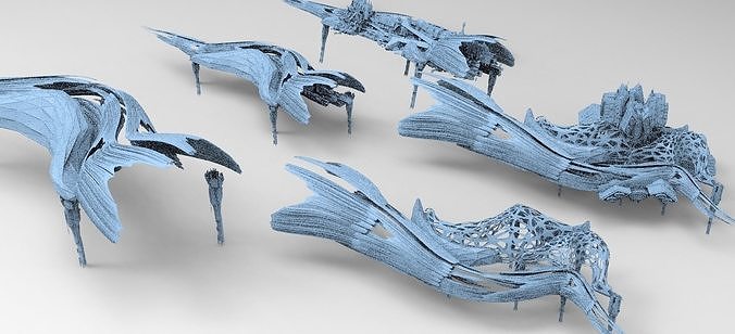 Hybrid base design Exterior Ship 5 models 3D model | CGTrader