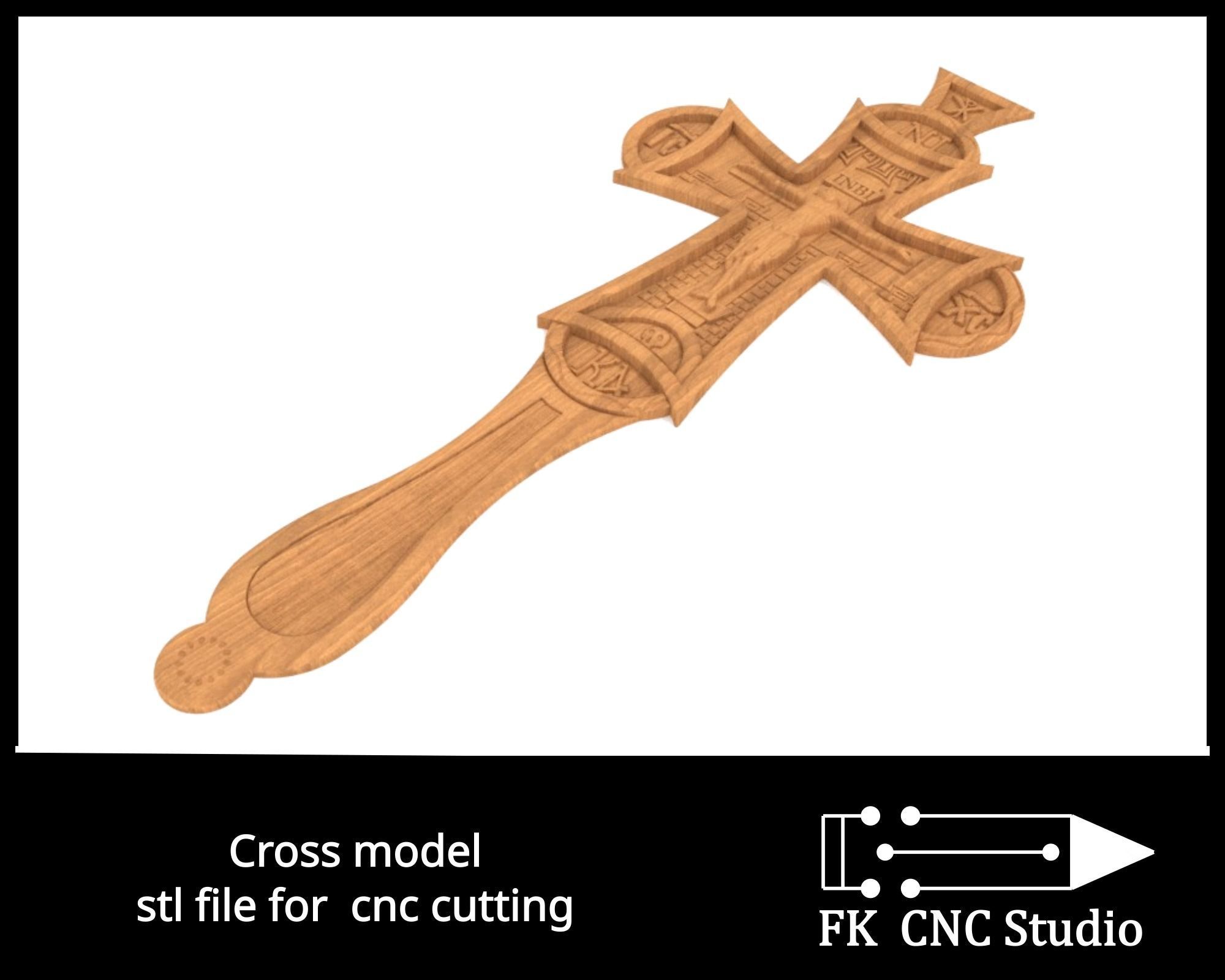 Cross 3d model - for cnc carving 3D model 3D printable | CGTrader