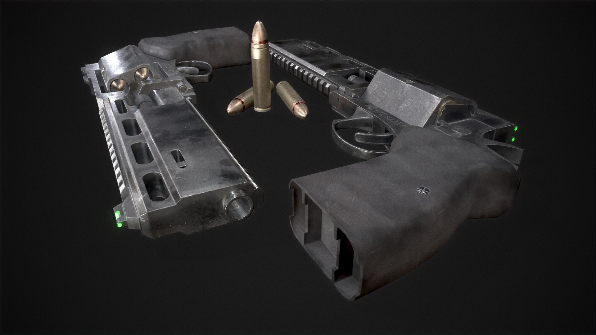 3D model revolver Rsh-12 VR / AR / low-poly | CGTrader