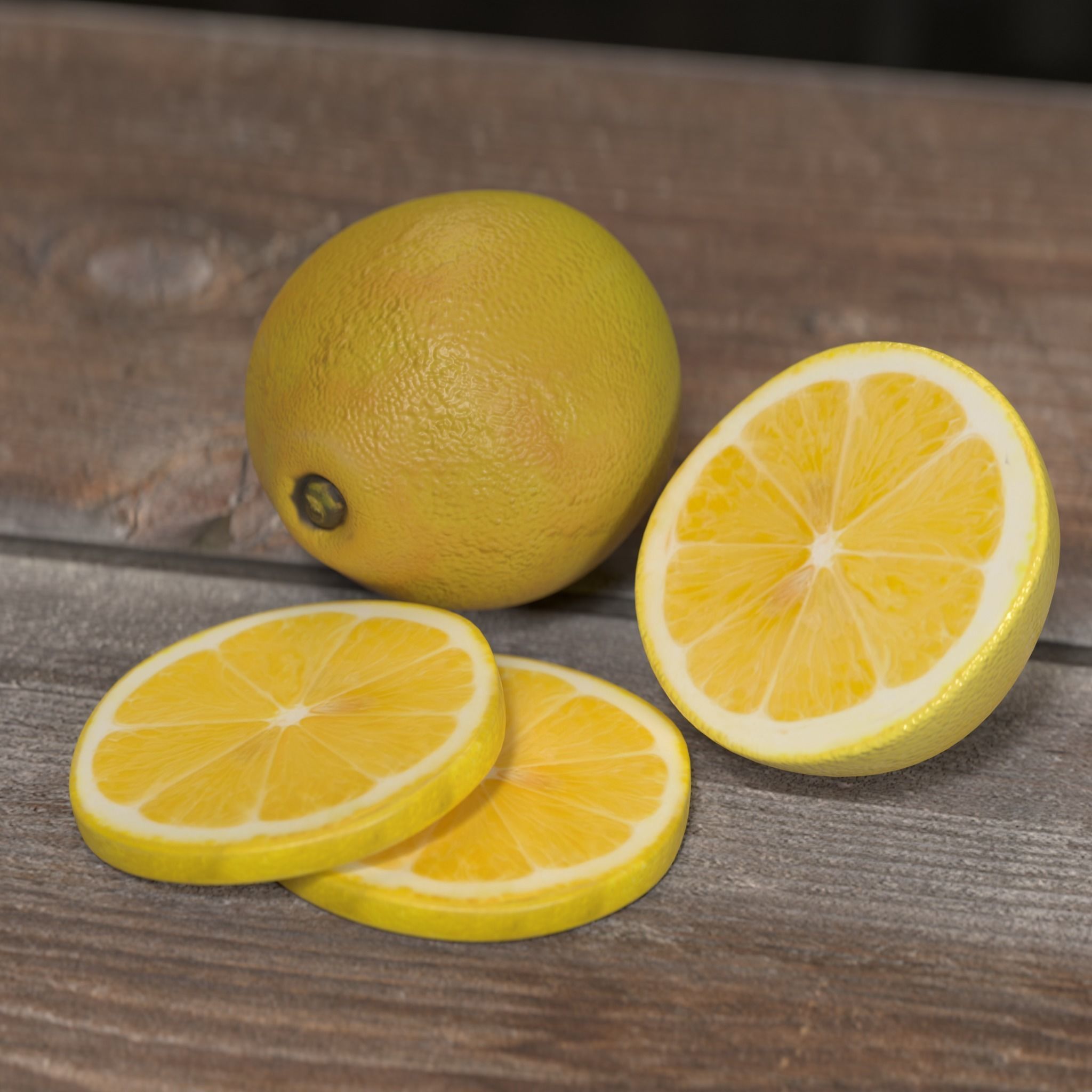 Citrus collection 3D model | CGTrader