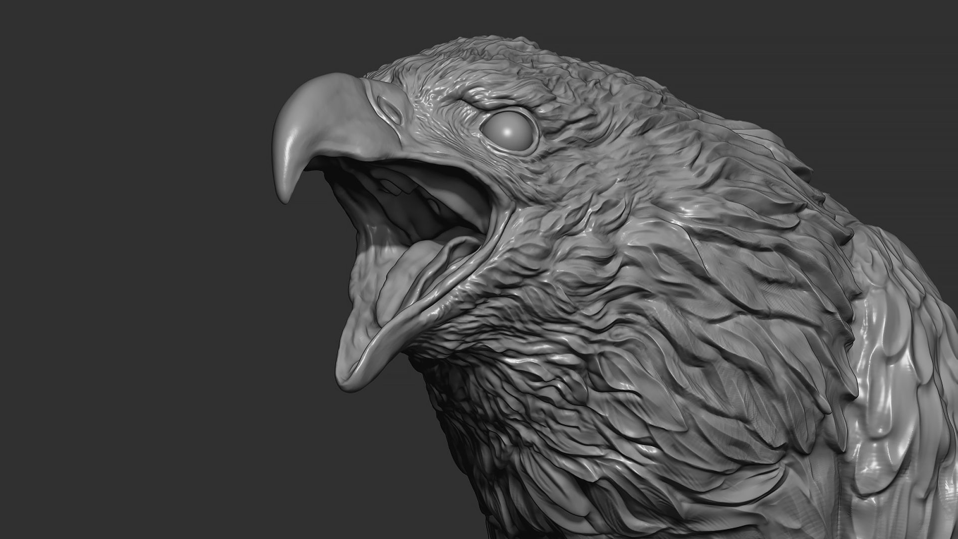 Bald Eagle head 3D model 3D printable | CGTrader