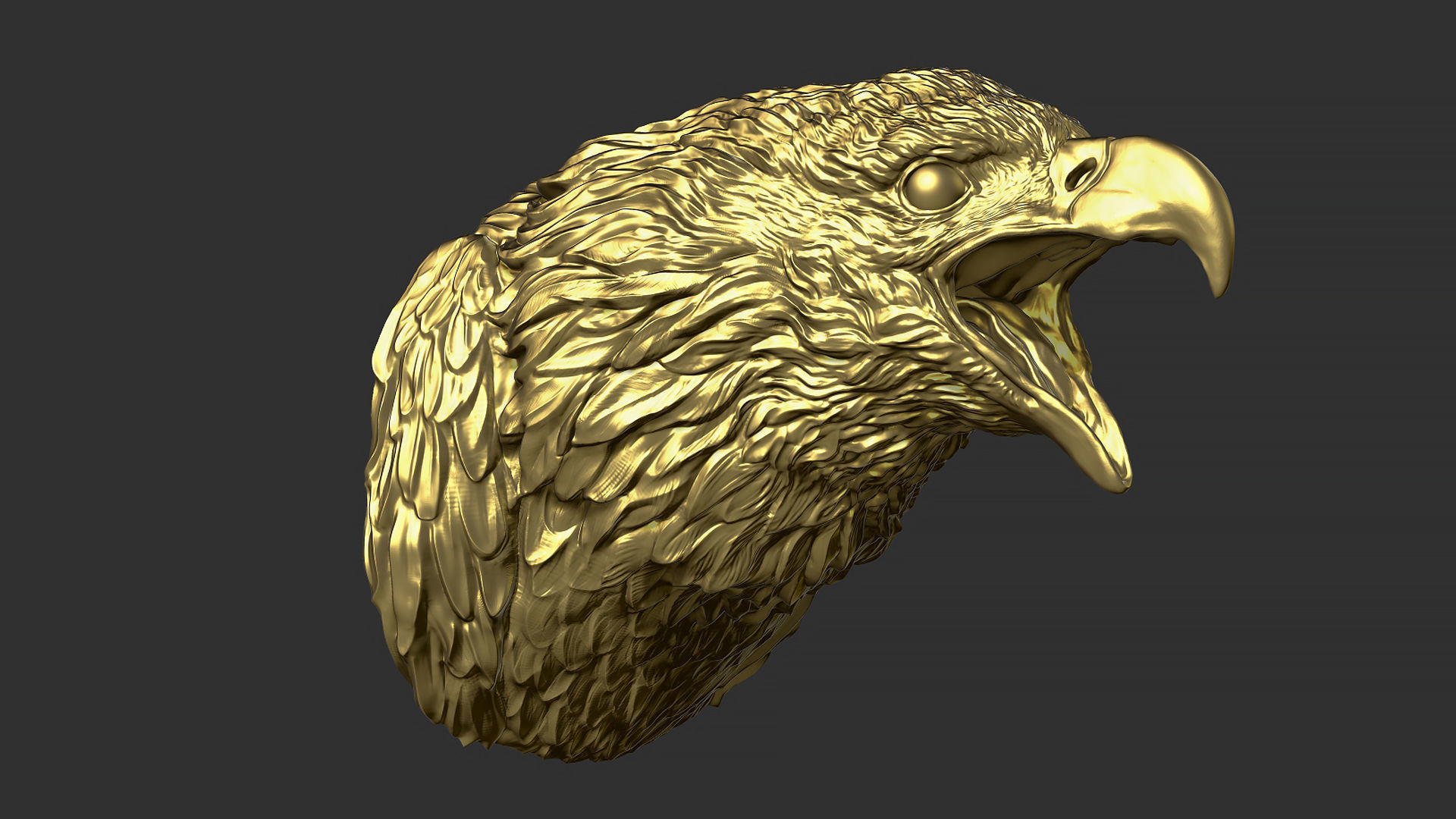 Bald Eagle head 3D model 3D printable | CGTrader