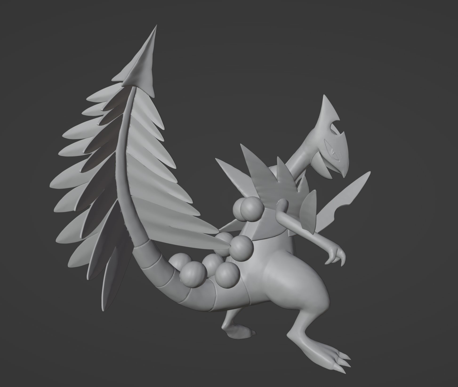 Mega Sceptile pokemon 3D print model 3D model 3D printable | CGTrader